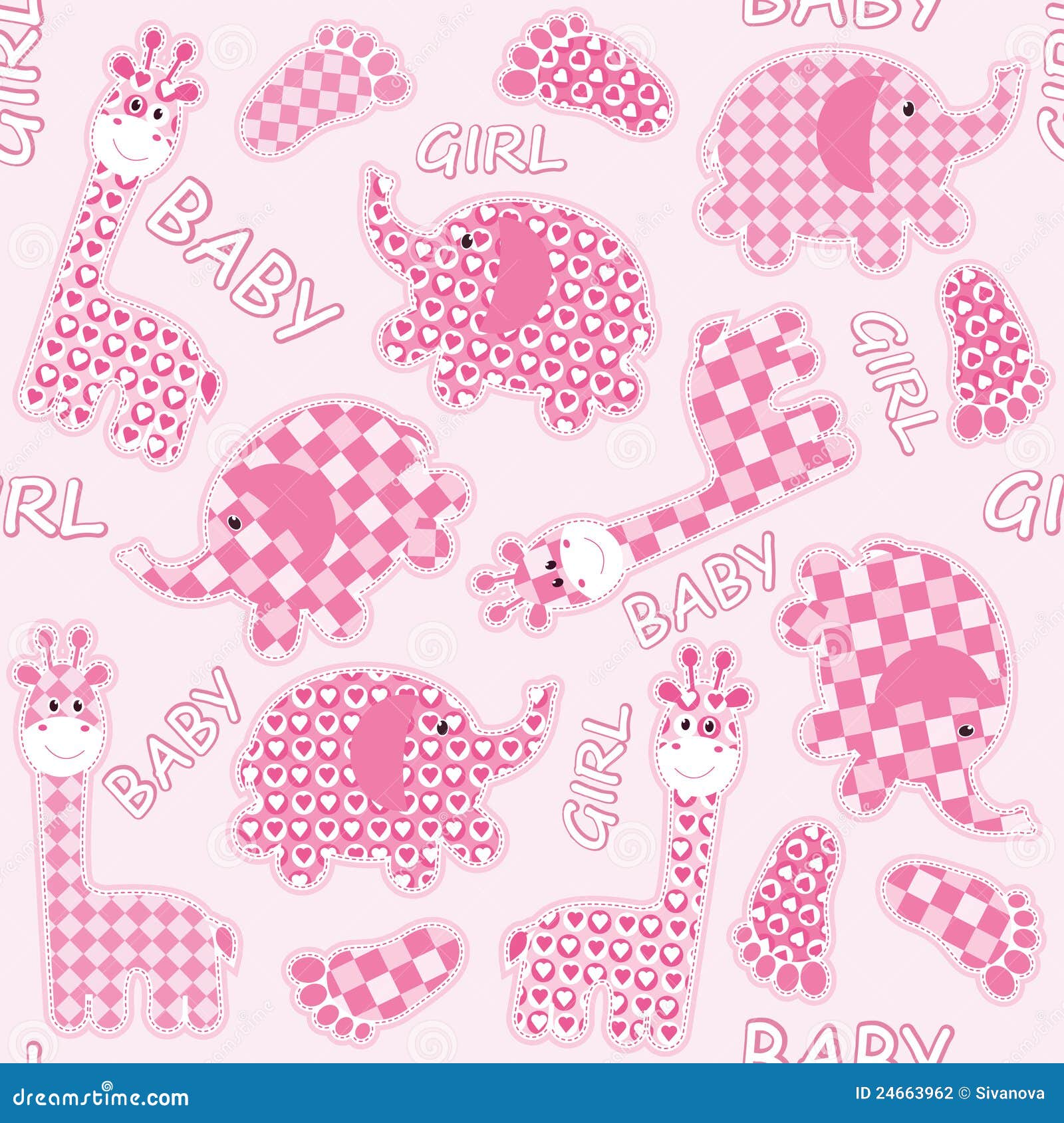 Seamless Baby Boy Pattern Vector Illustration | CartoonDealer.com #27834424