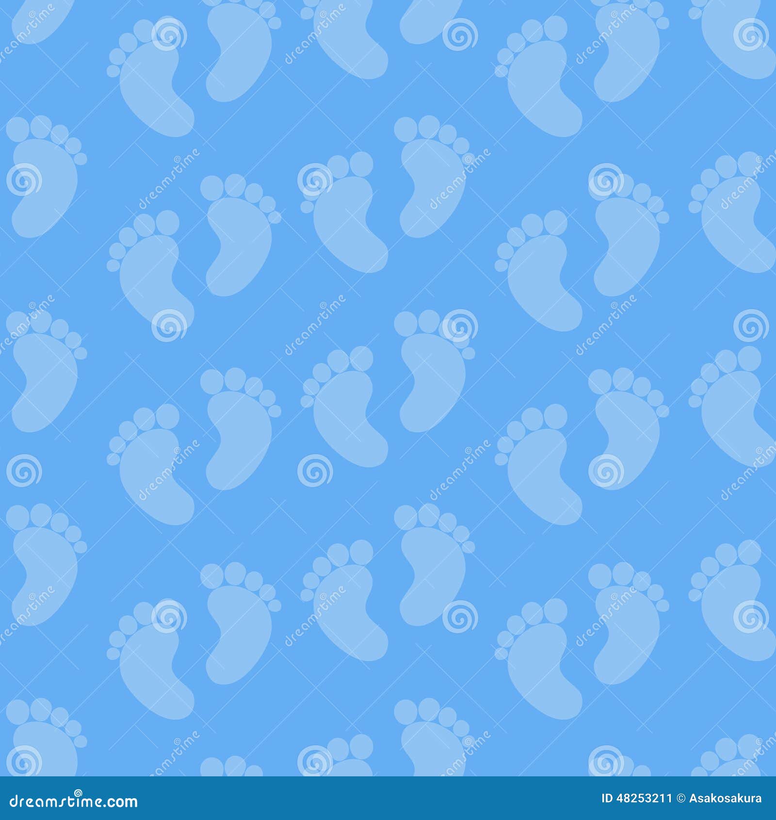 Seamless Baby Feet Pattern stock illustration. Illustration of finger ...