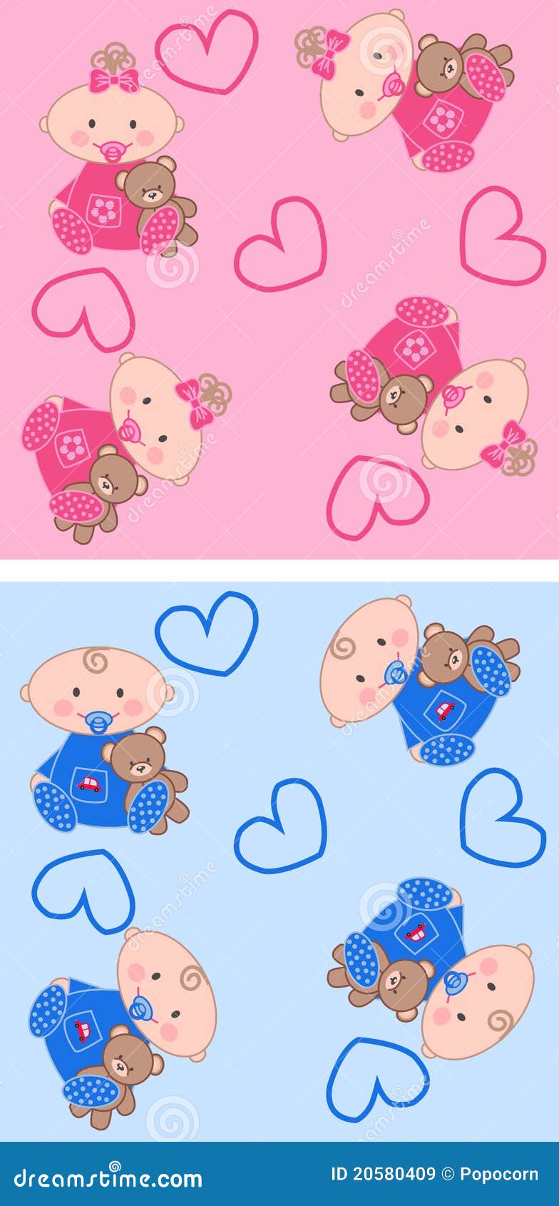 Seamless baby pattern stock illustration. Illustration of artwork ...