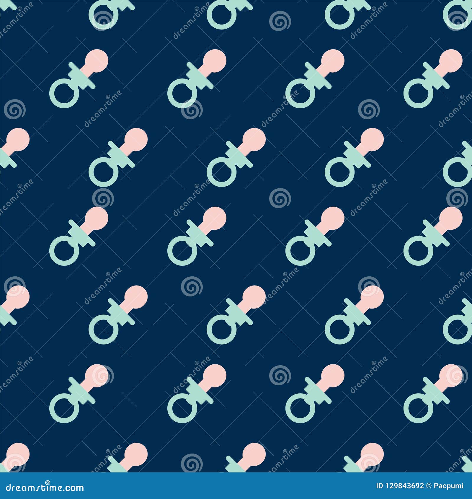 Seamless baby pattern stock vector. Illustration of vector - 129843692