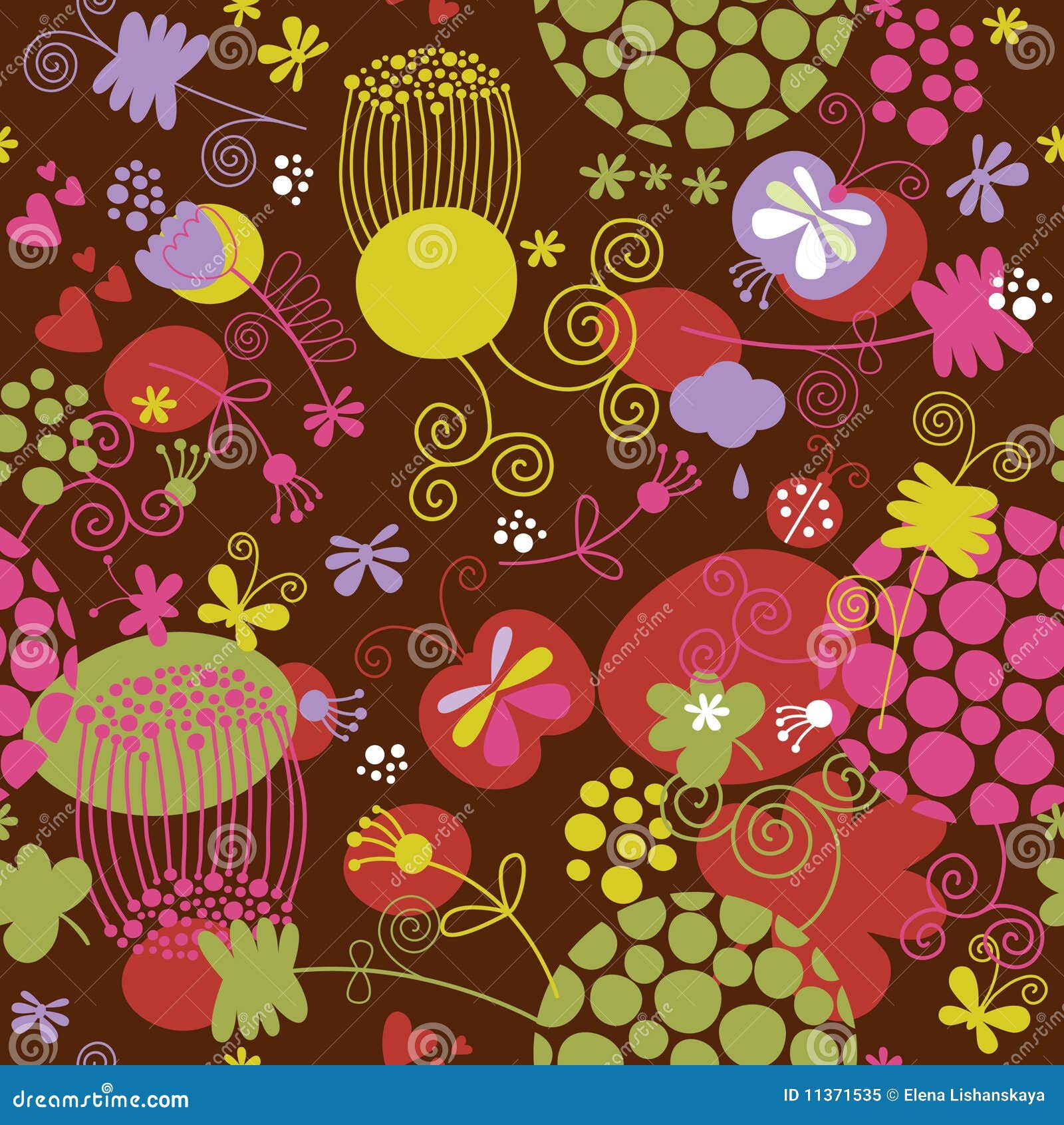 Seamless background stock vector. Illustration of cartoon - 11371535