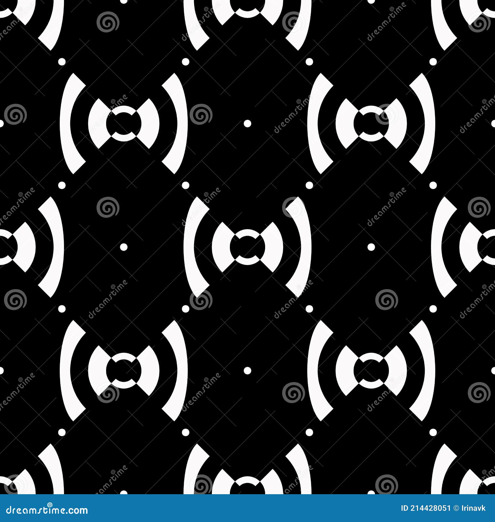 Seamless Background. Abstract Black and White. Male Pattern Stock ...
