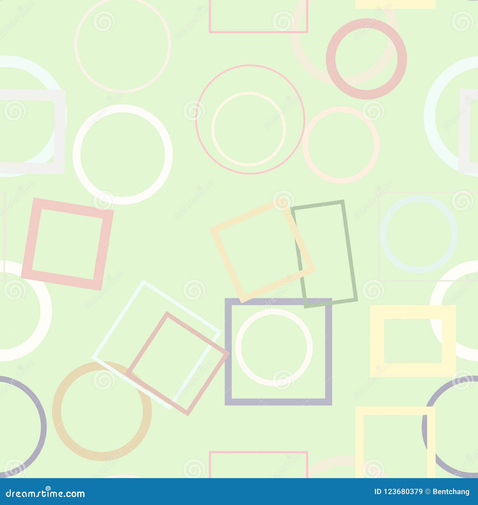 Seamless Background Abstract Geometric Ellipse & Square Box Pattern for ...