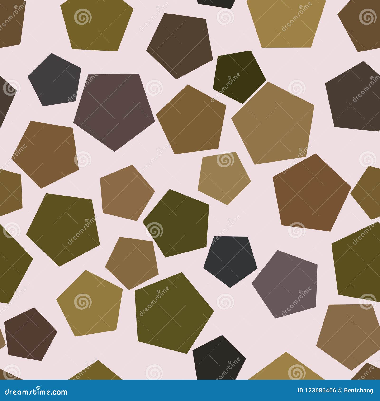 Seamless Background Abstract Geometric Pentagon Pattern for Design ...