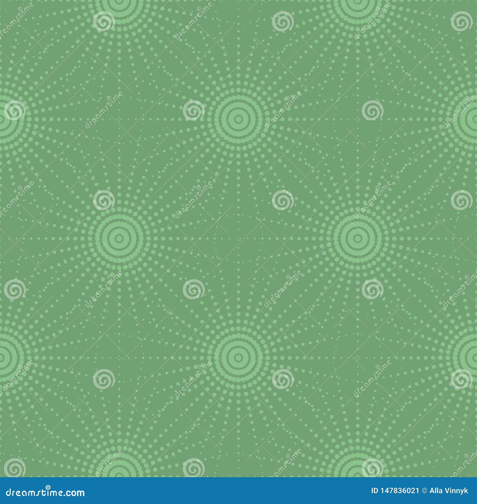 Seamless Print with Half Tone Dotted Suns or Stars Stock Vector ...