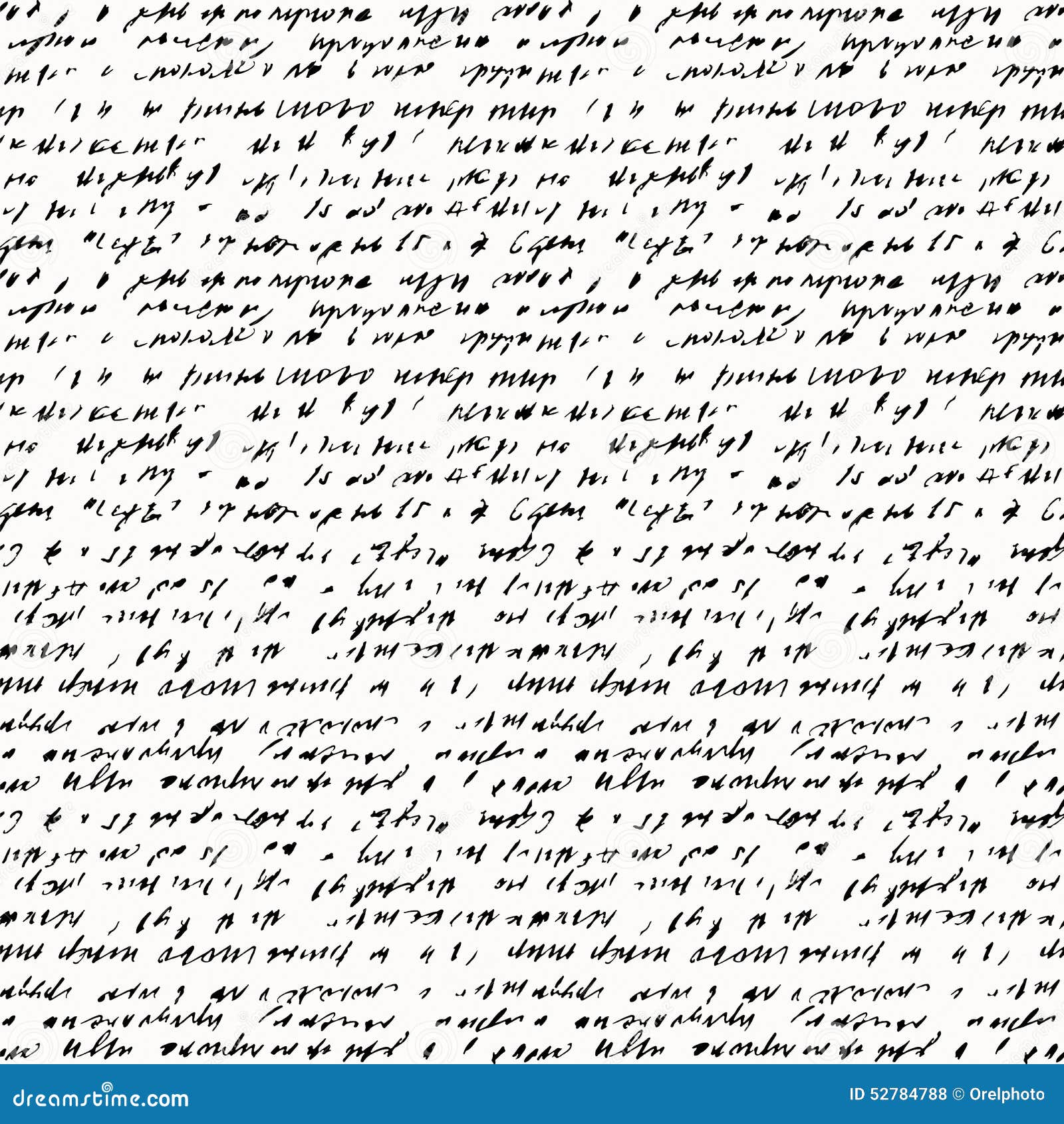 Seamless Background of Abstract Handwriting Stock Vector - Illustration ...