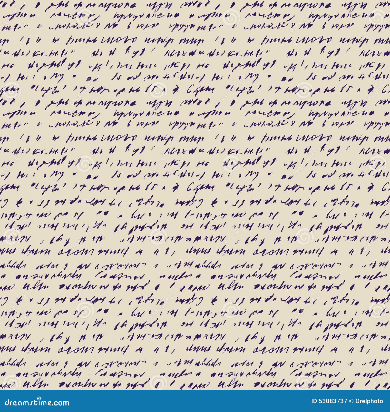 Seamless Background of Abstract Handwriting Stock Vector - Illustration ...