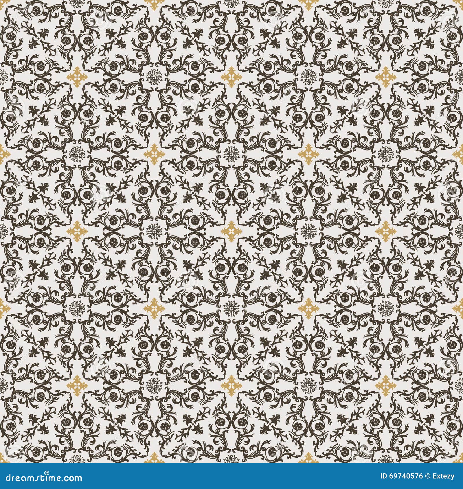 Seamless Background in Arabic Style Stock Vector - Illustration of ...