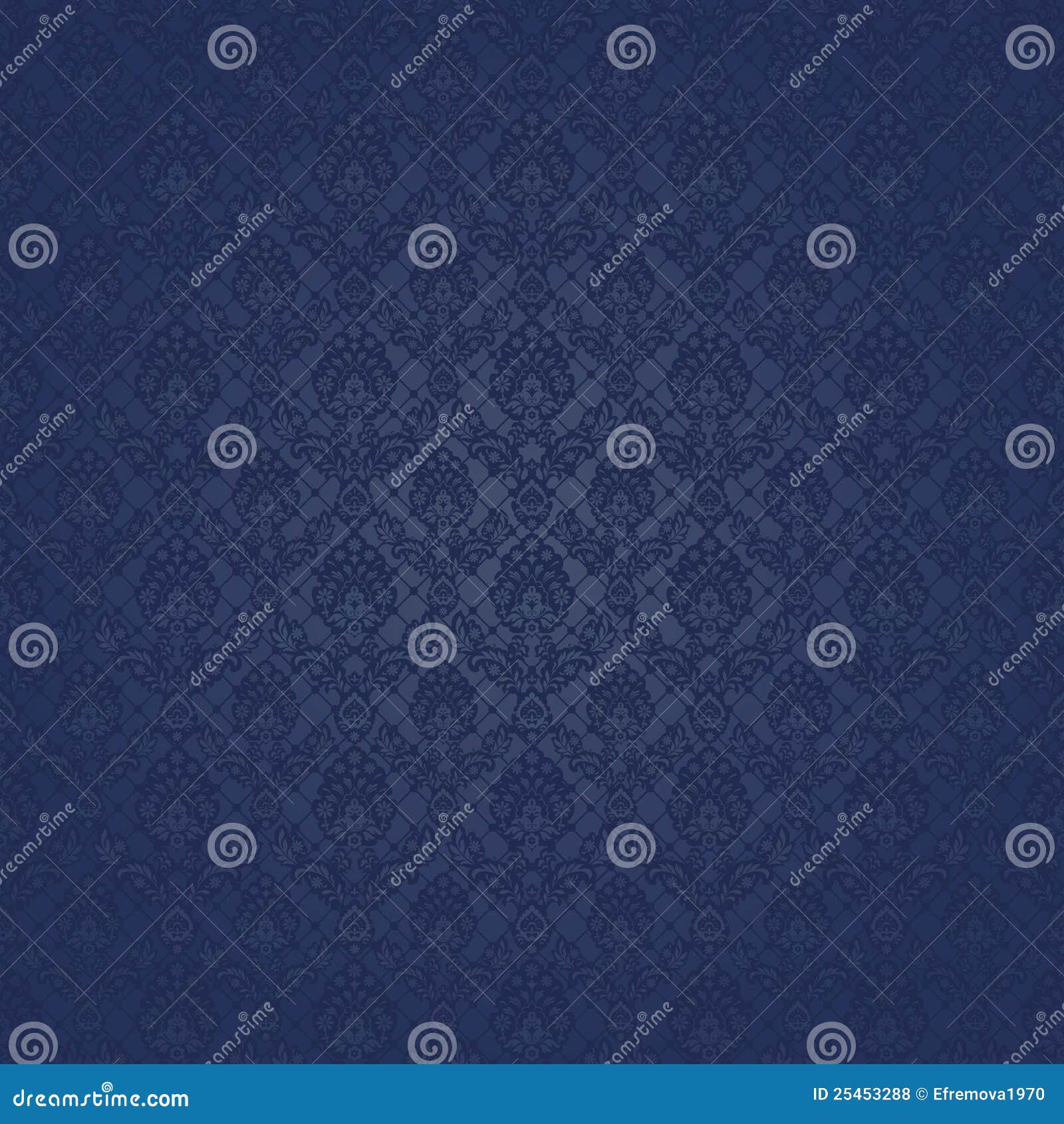 Seamless Background Baroque Blue Stock Vector - Illustration of ...