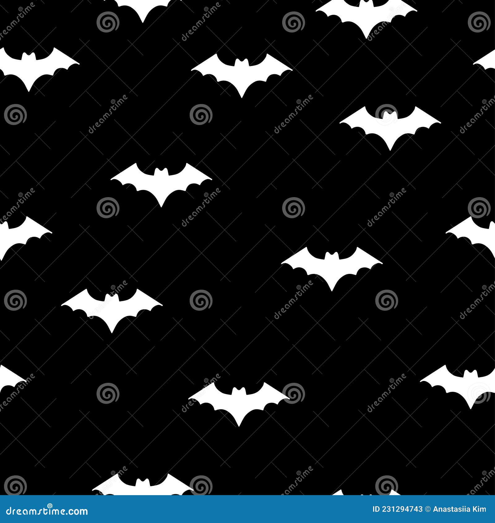 Seamless Background with Bats. Vector Illustration. Pattern Stock ...