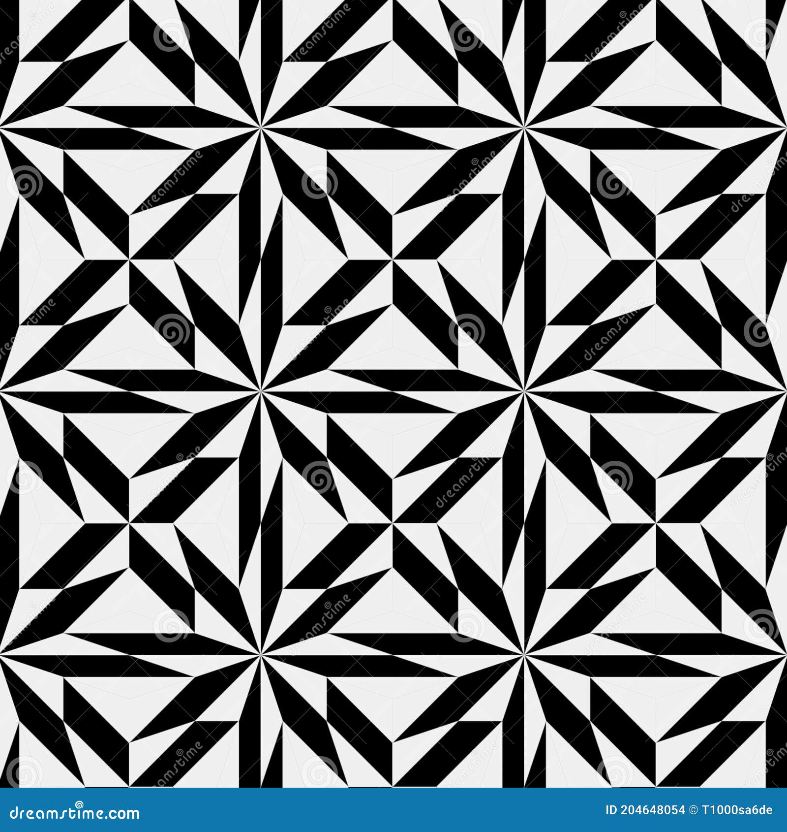 Seamless Background of Black and White Repeating Patterns. Stock ...