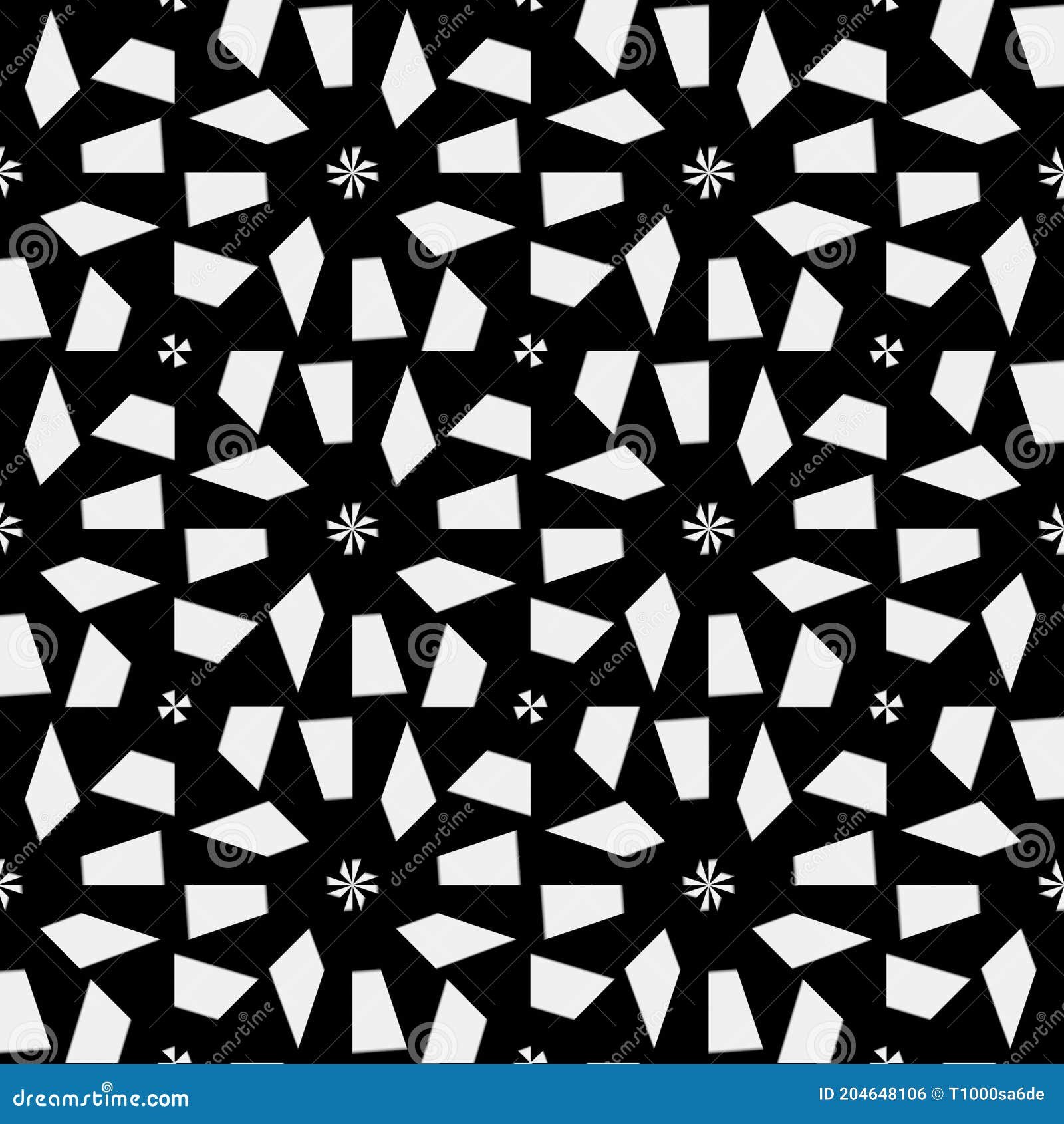 Seamless Background of Black and White Repeating Patterns. Stock ...