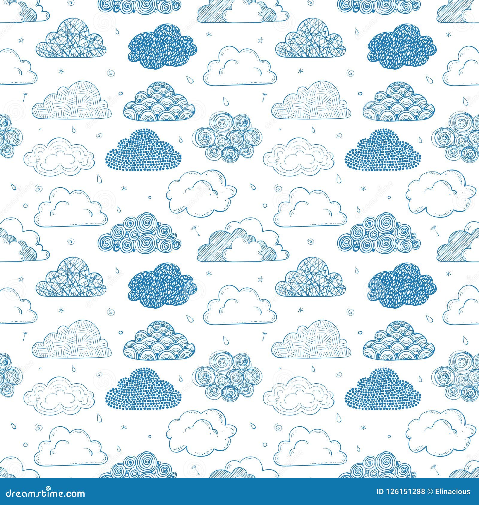 Blue Doodle Card Welcome Back To School Vector Illustration ...