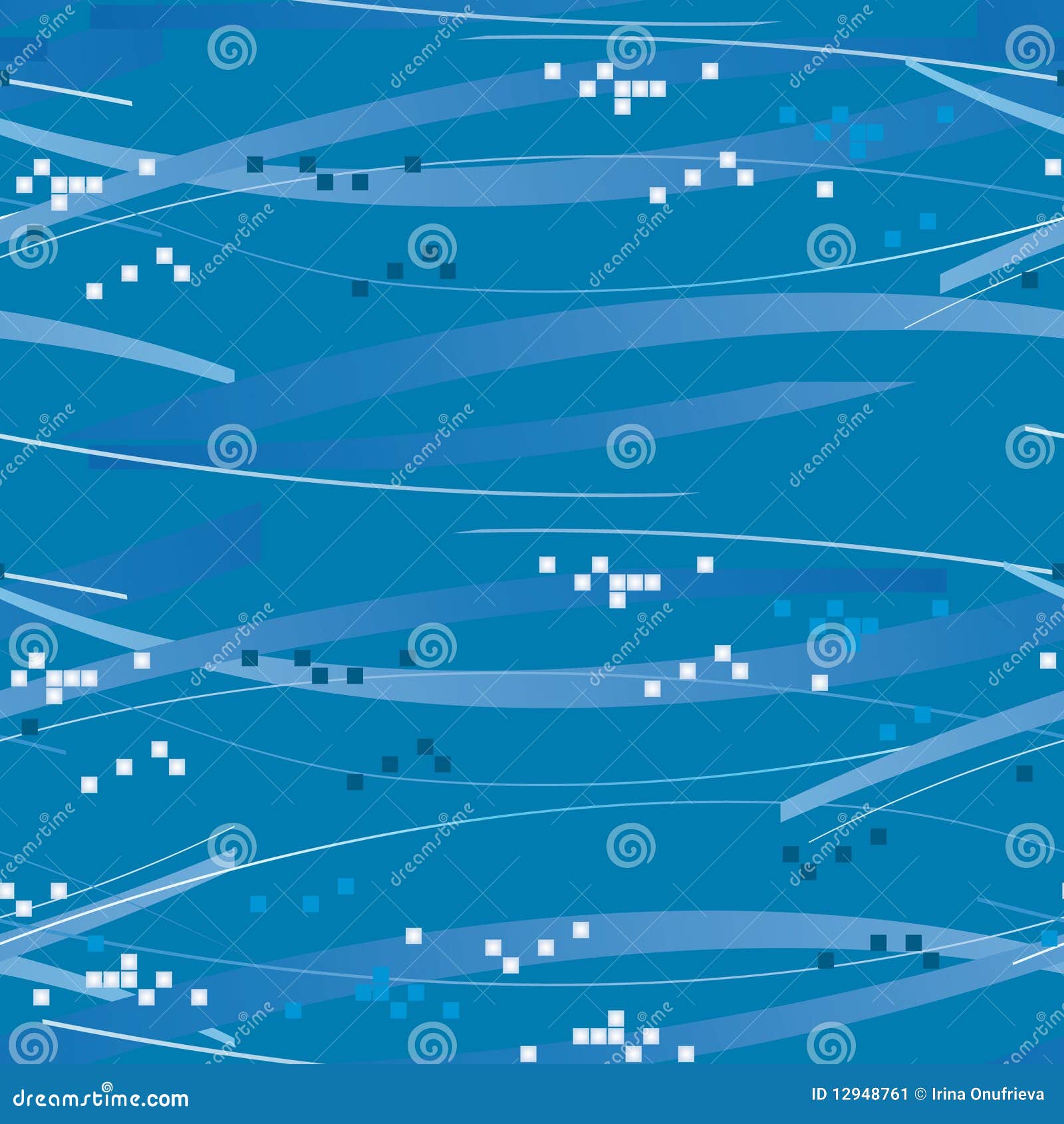 Seamless Background of Blue Elements Stock Vector - Illustration of ...