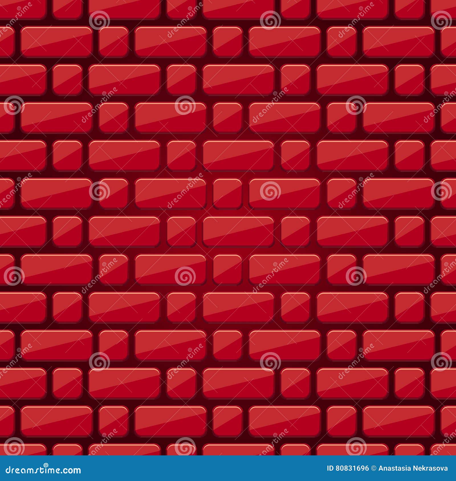 Seamless Background Of Bricks. Red Brick Wall. Masonry. Red Gradient ...