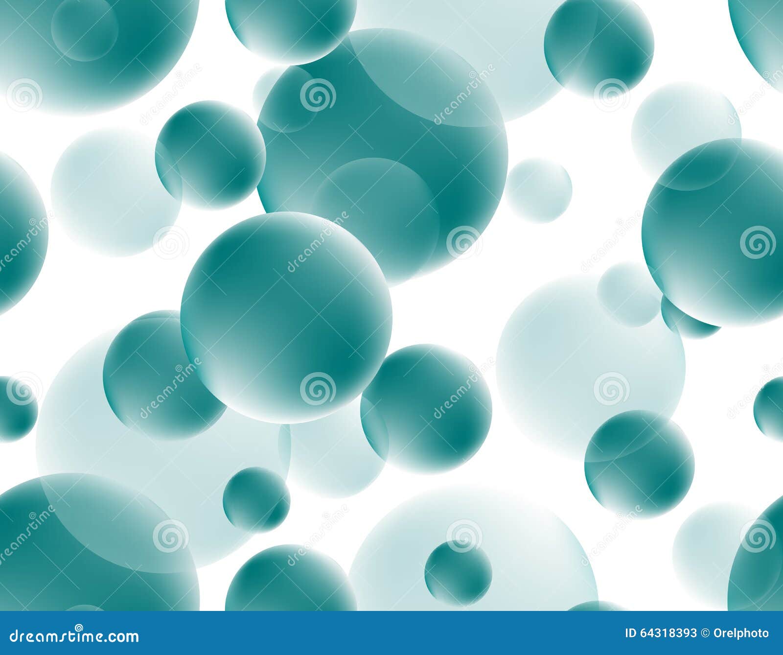 Seamless Background of Bubbles Stock Vector - Illustration of raindrop ...