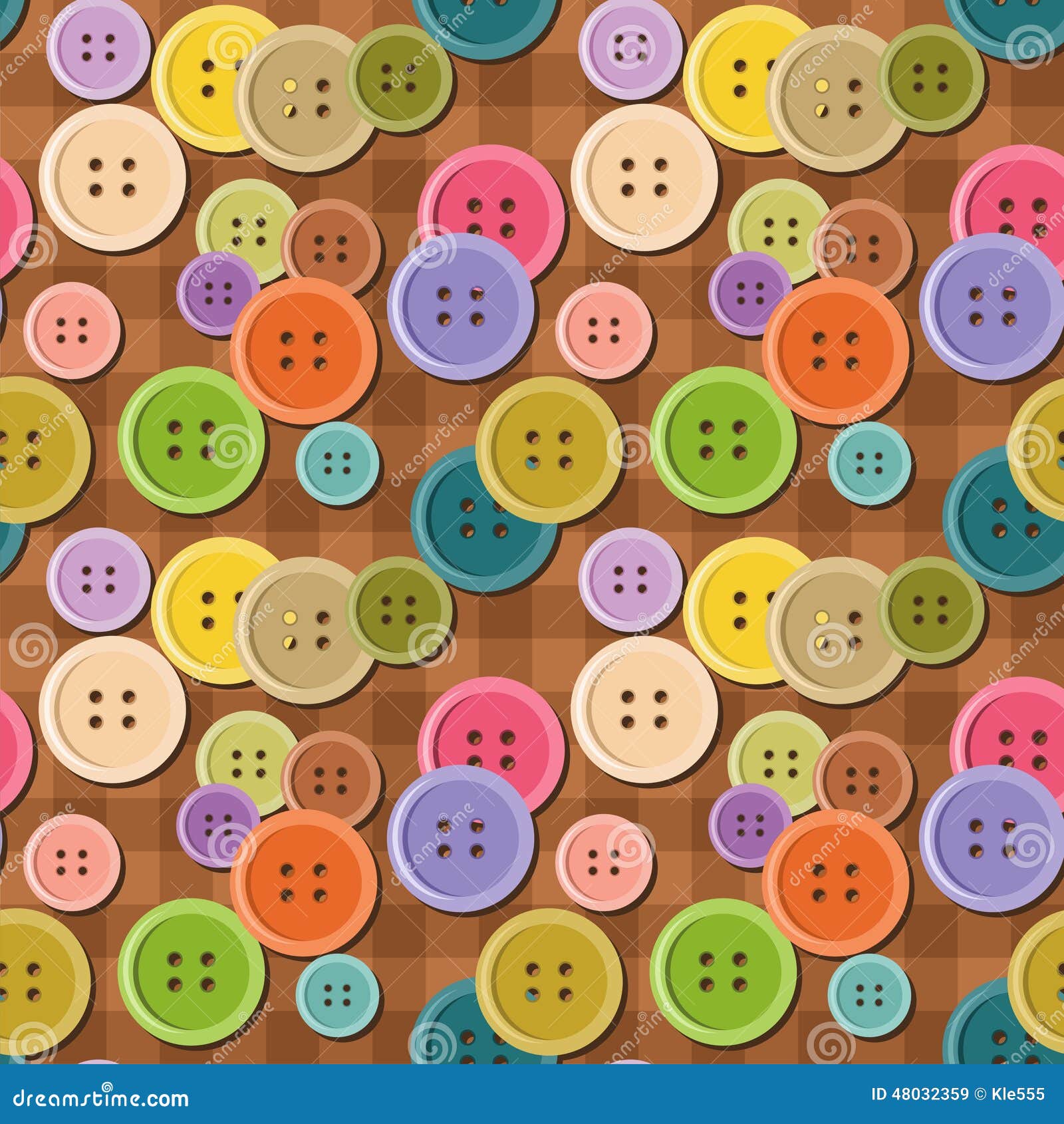Seamless Background with Buttons Stock Illustration - Illustration of ...