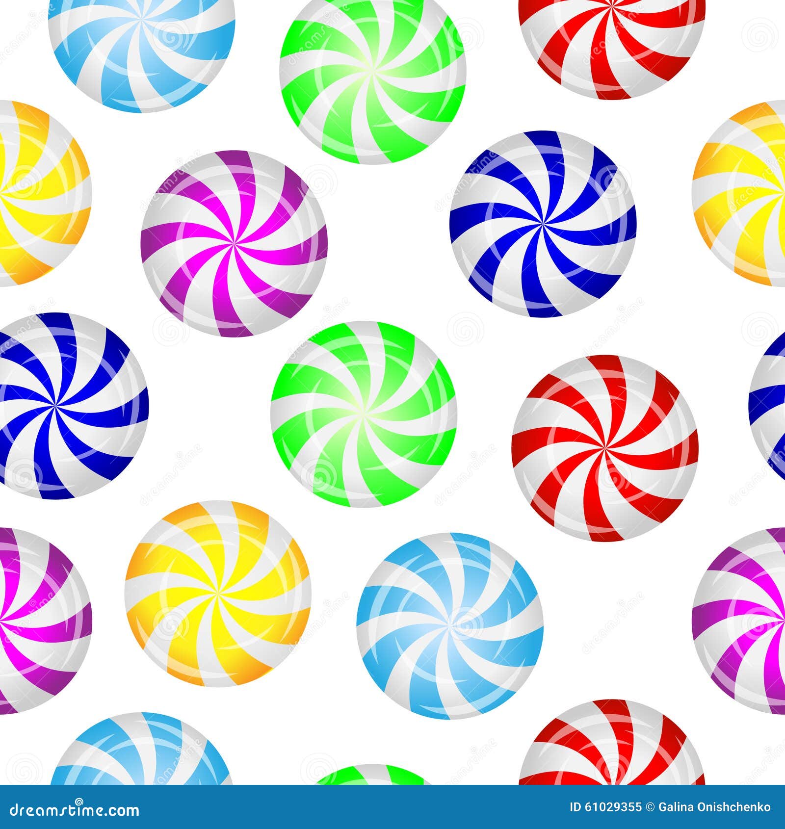 Seamless Background with Candies Stock Vector - Illustration of vector ...