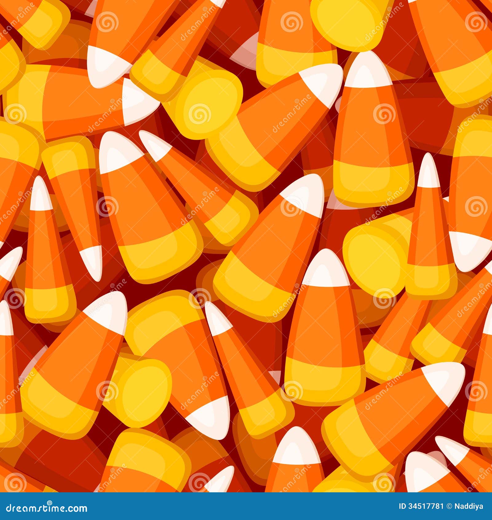 Seamless Background with Candy Corn. Stock Vector - Illustration of ...