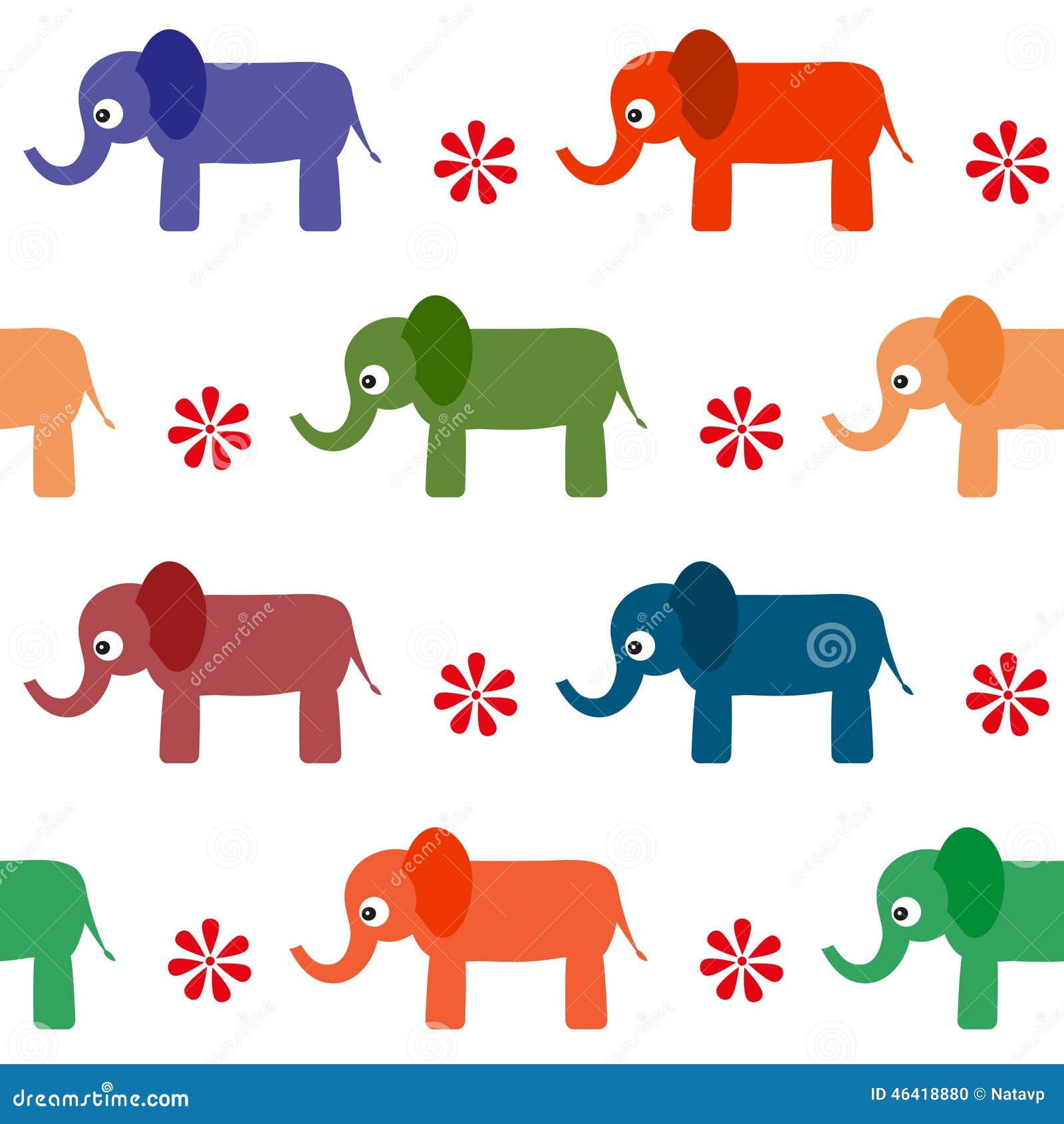 Vector Elephants Cartoons. | CartoonDealer.com #70179892