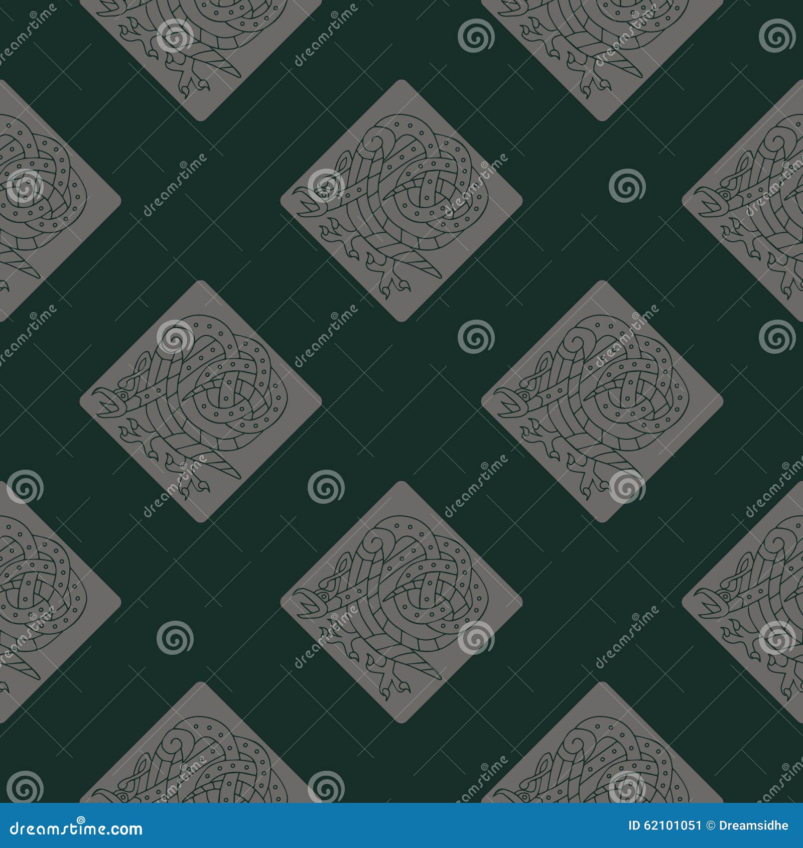 Seamless Background with Celtic Art and Ethnic Ornaments Stock Vector ...