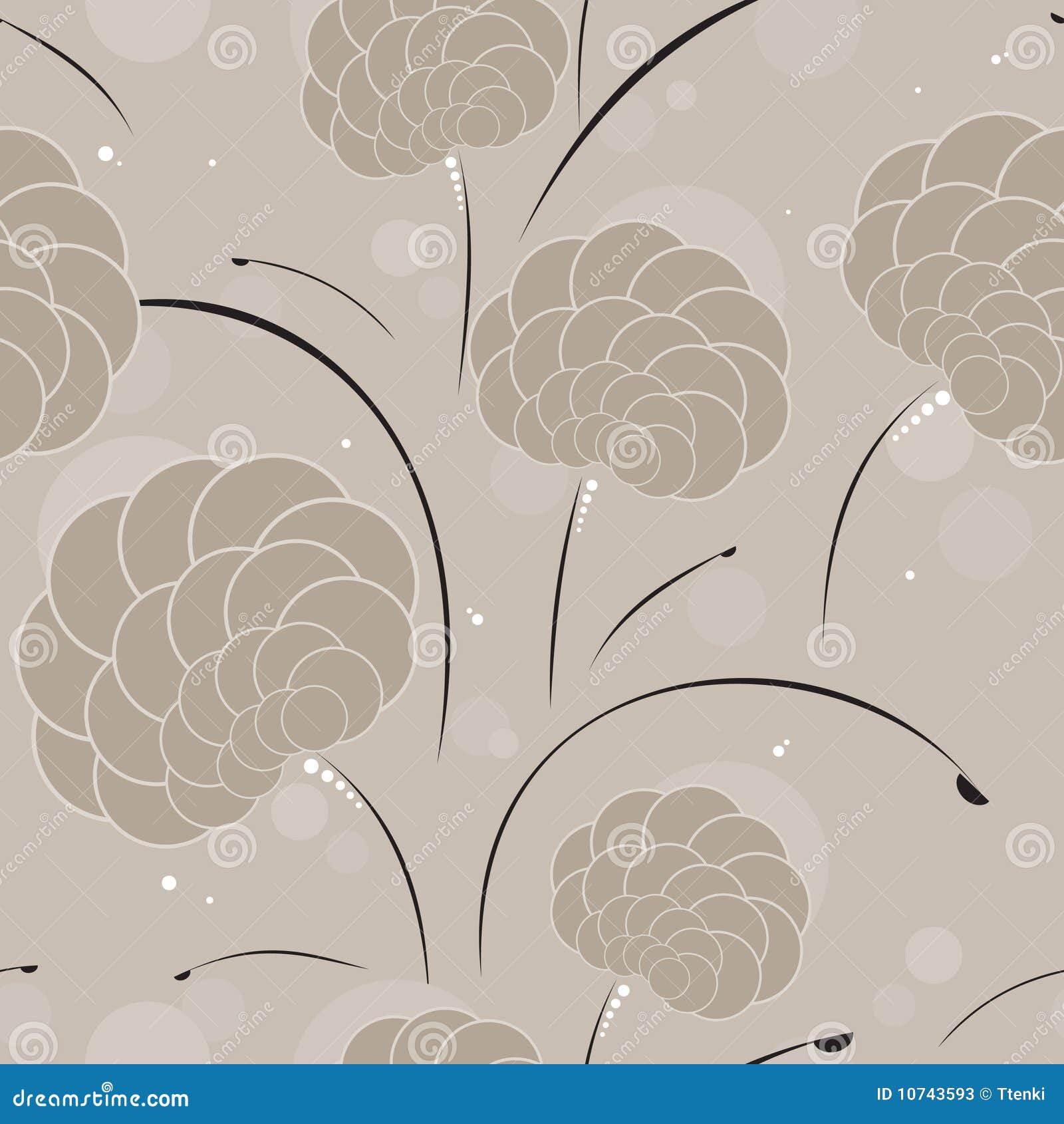 Seamless Background in Coffee Colors Stock Vector - Illustration of ...