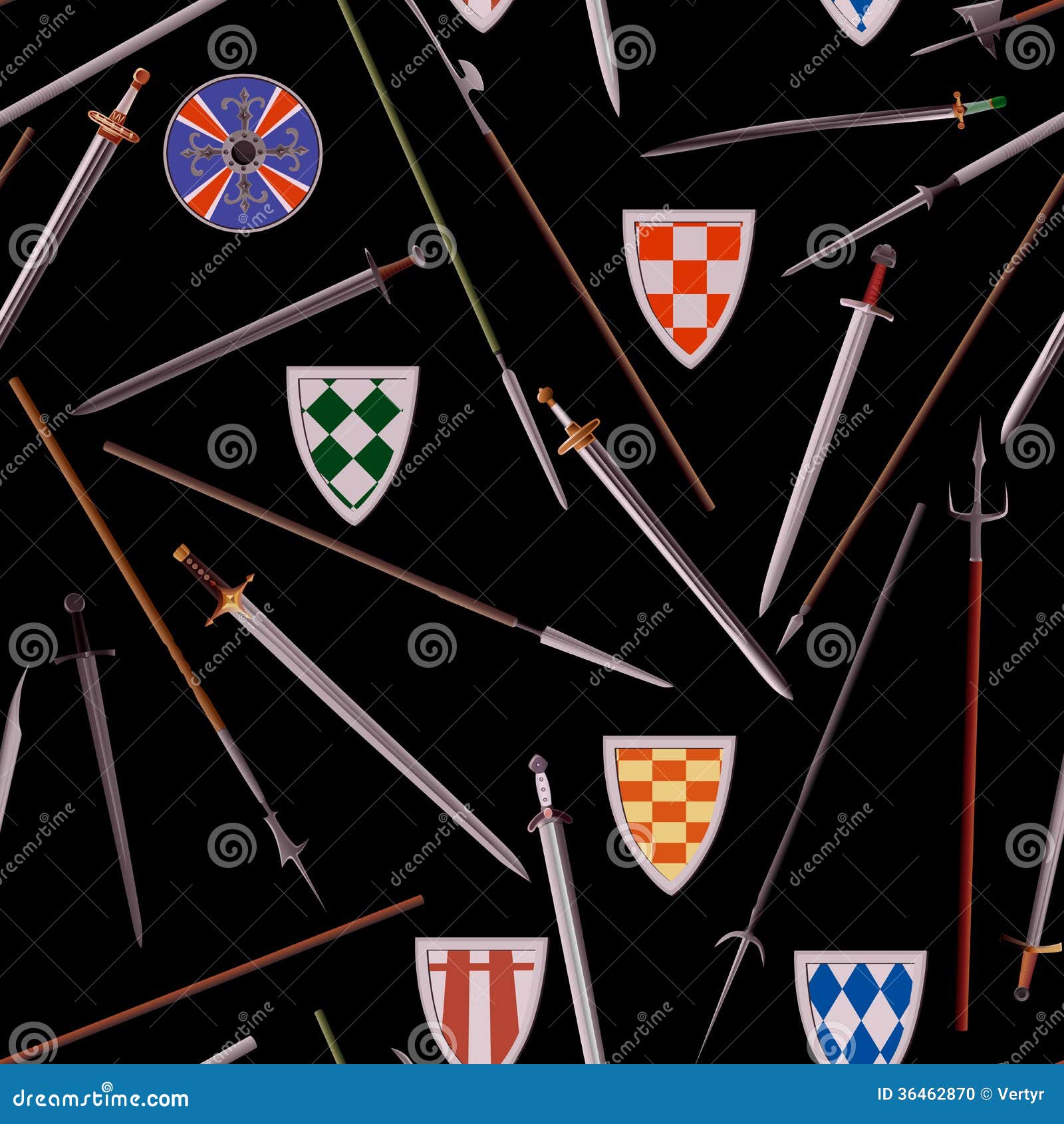 Weapons Of The Middle Ages. Stock Image | CartoonDealer.com #98349181