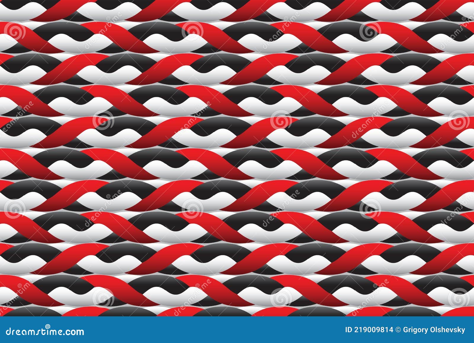 Seamless Background from Colored Braided Cord Stock Vector ...
