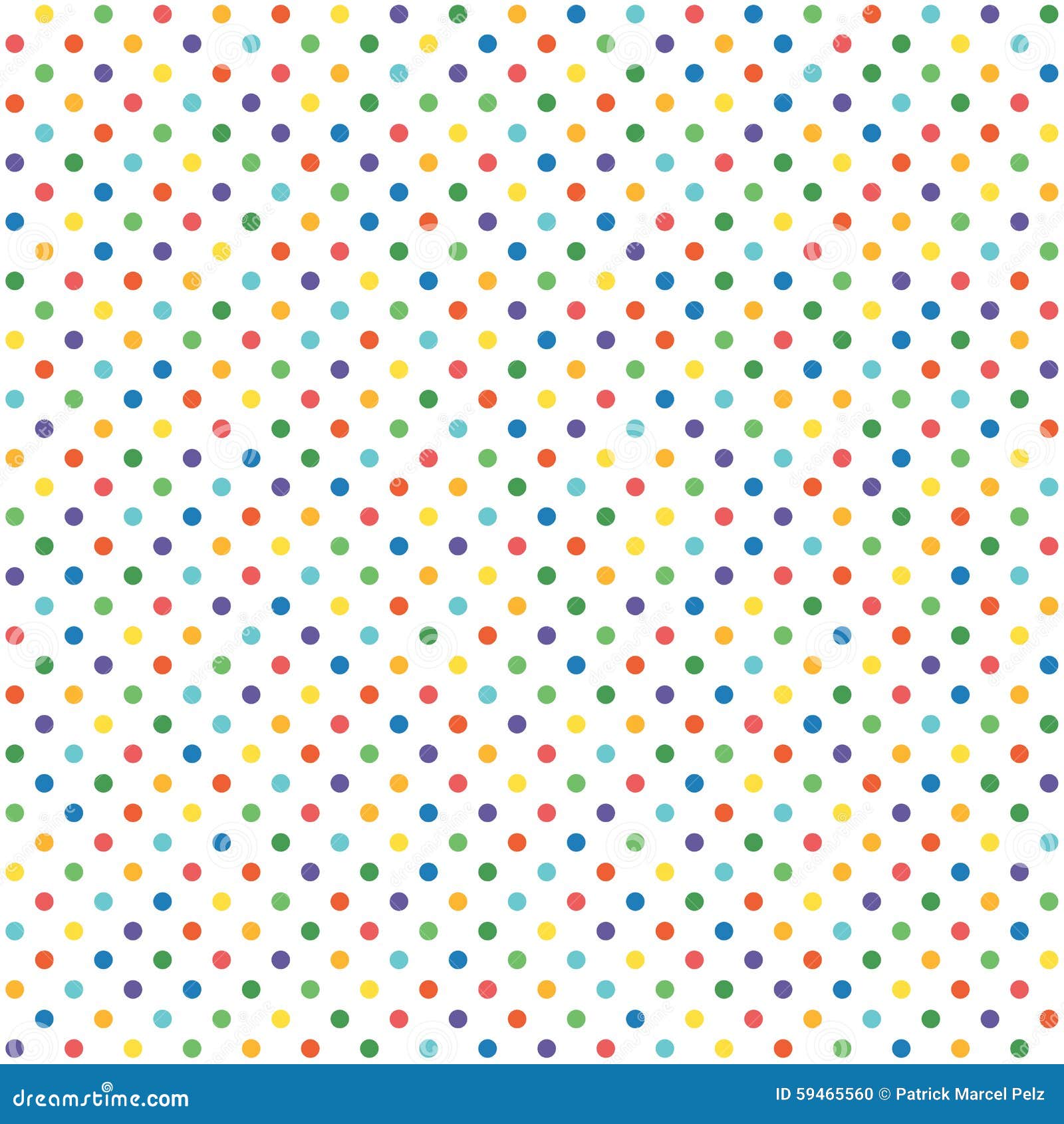 Seamless Background Colored Dots Stock Vector - Illustration of endless ...