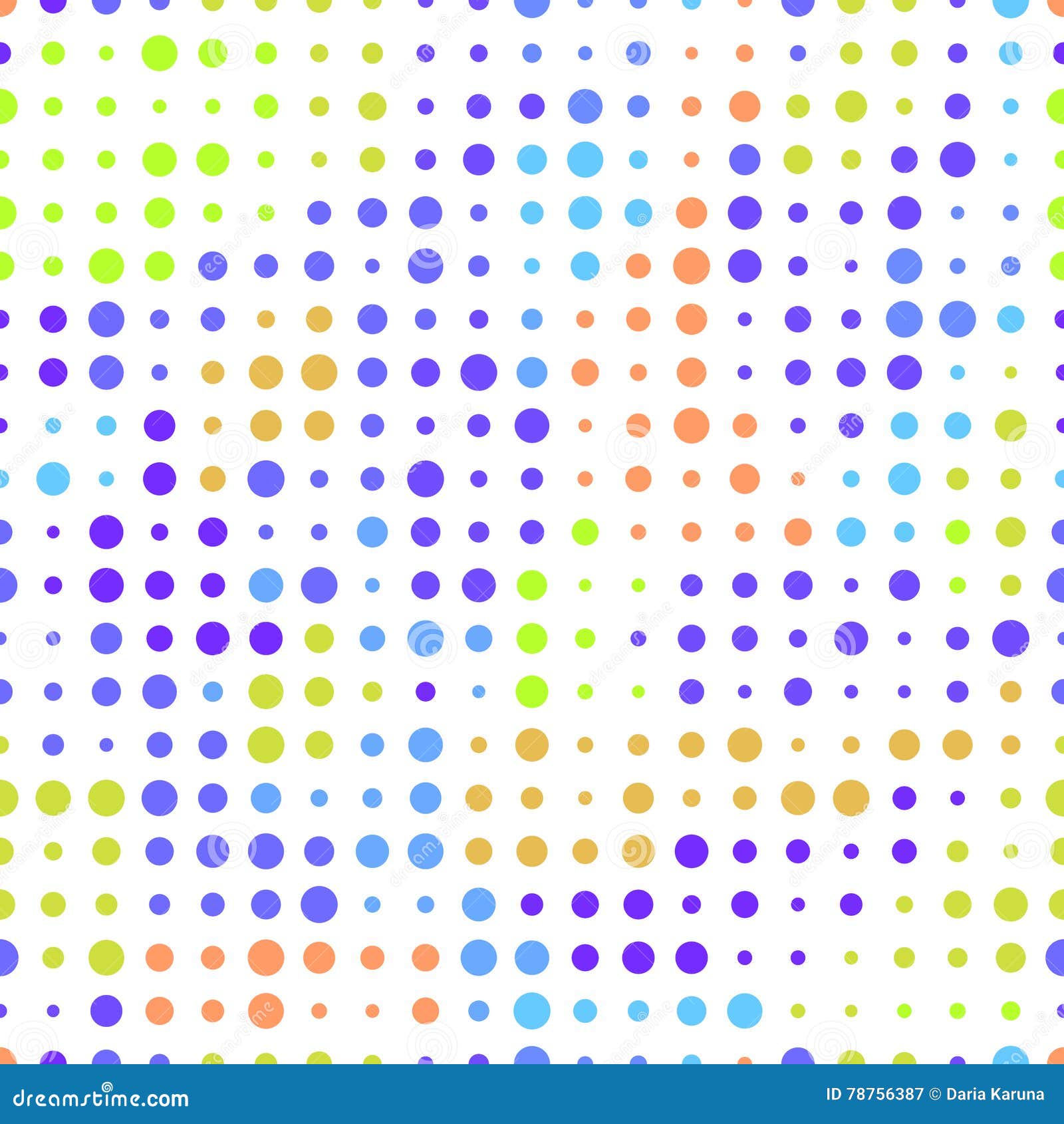 Seamless Background with Colored Dots on a White Background. Stock ... Seamless Background with Colored Dots on a White Background. Stock ...