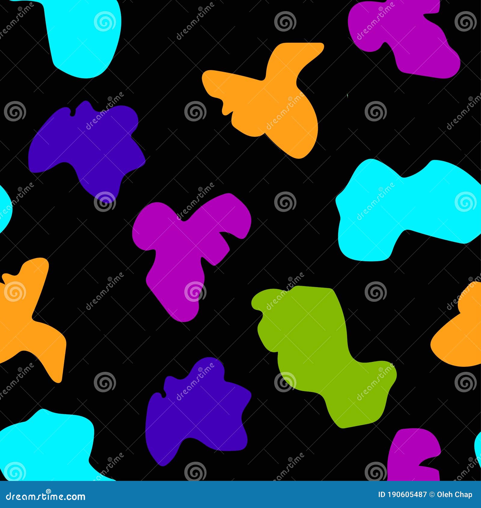 Colored Spots. CMYK Cartoon Vector | CartoonDealer.com #31472045