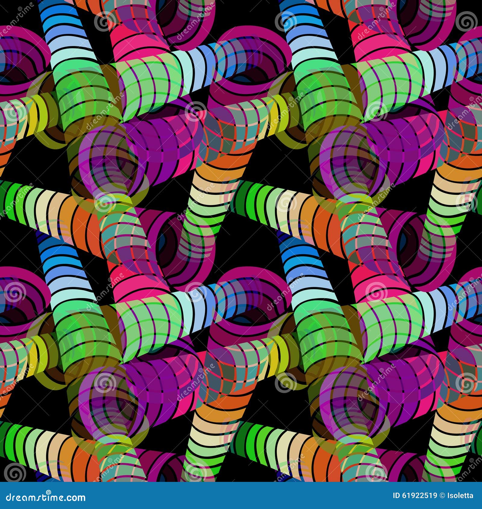 Seamless Background with Colorful Pipes. Stock Vector - Illustration of ...