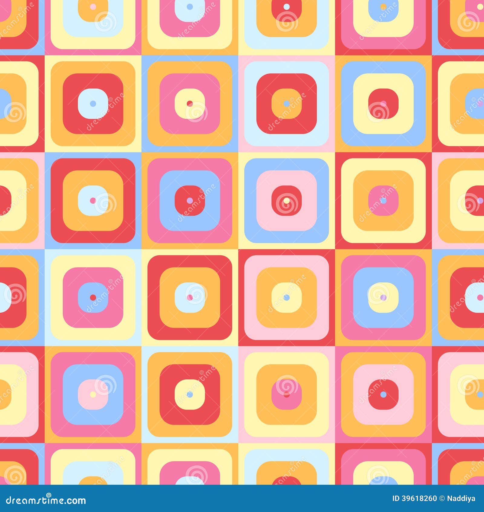 Seamless Background with Colorful Squares. Vector Stock Vector ...
