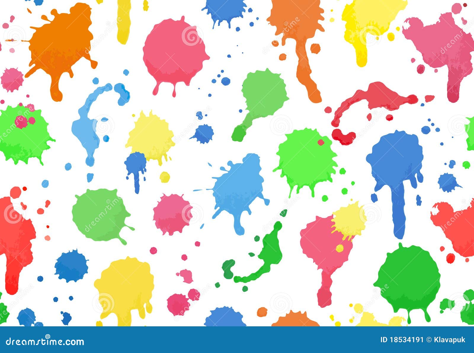 Seamless Background of Colour Drops Stock Vector - Illustration of ...