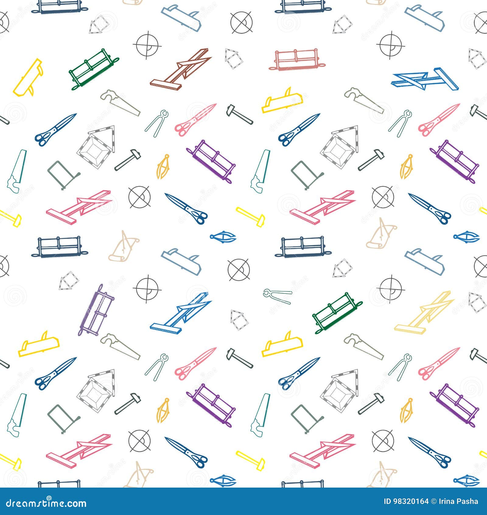 Seamless Background from Construction Tools. Stock Vector ...