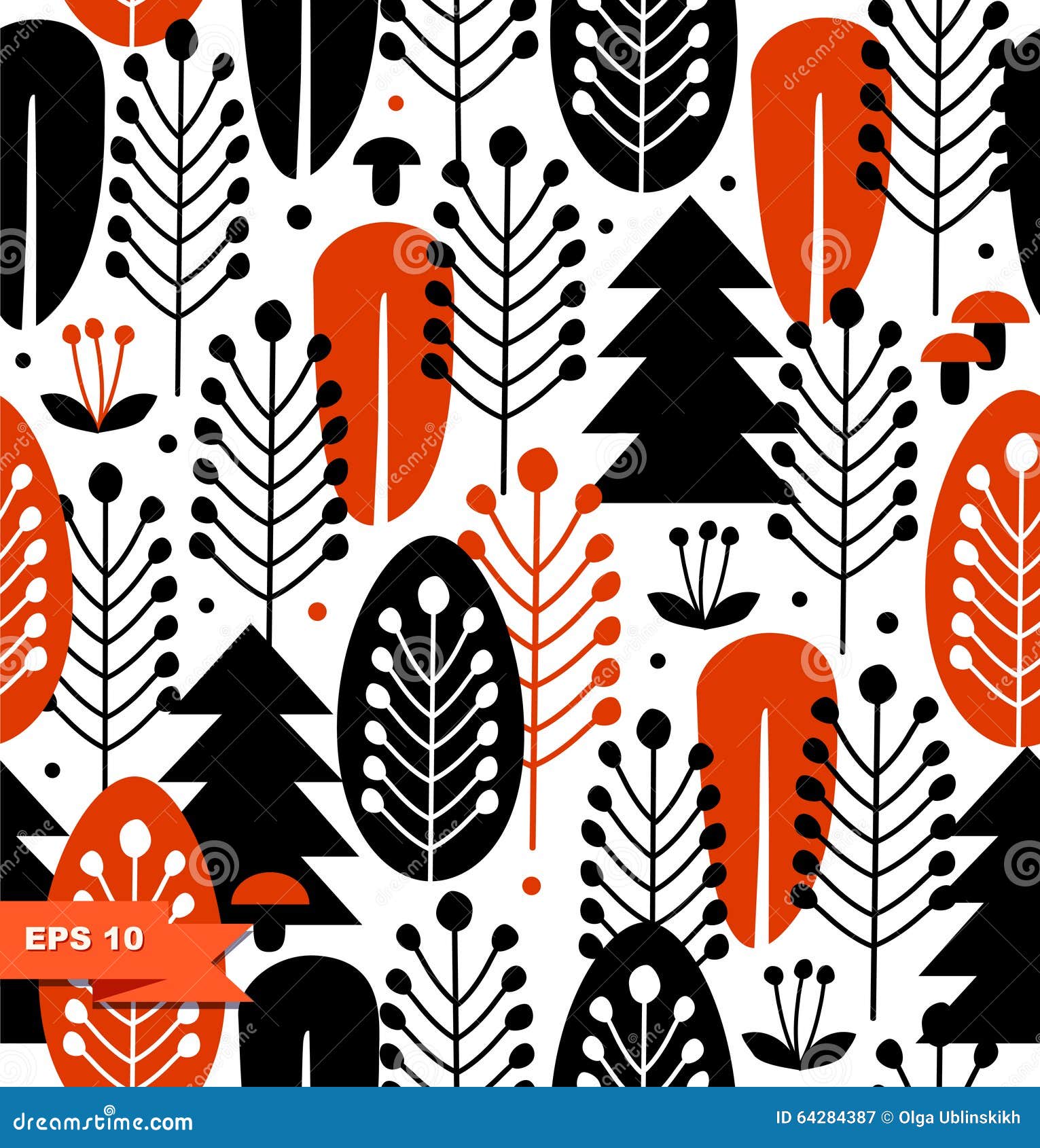 Decorative Trees Set. Little Palm Tree. Shrub Vector Silhouette ...