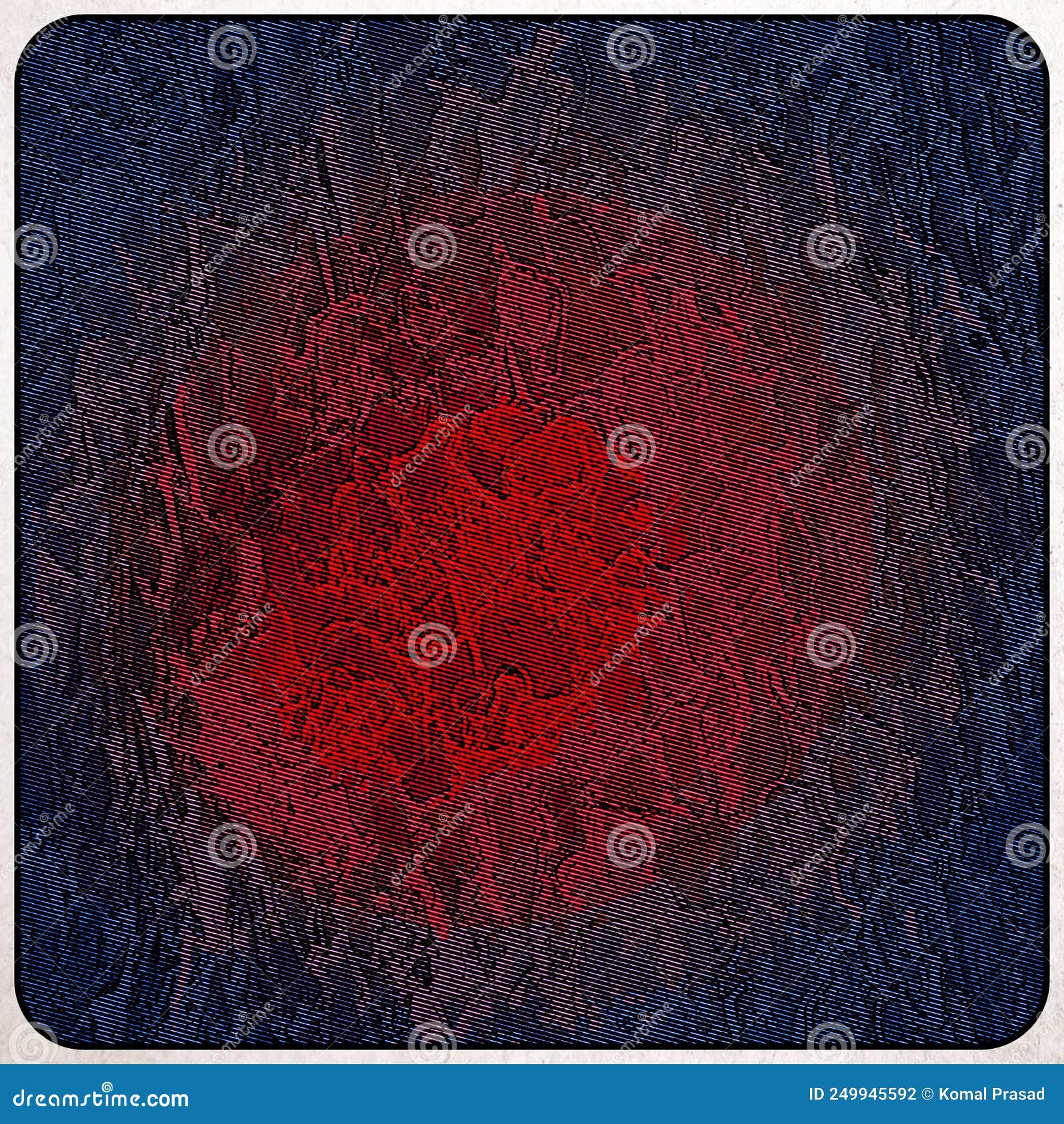 Blue and Red Mix Texture for Background Stock Illustration ...