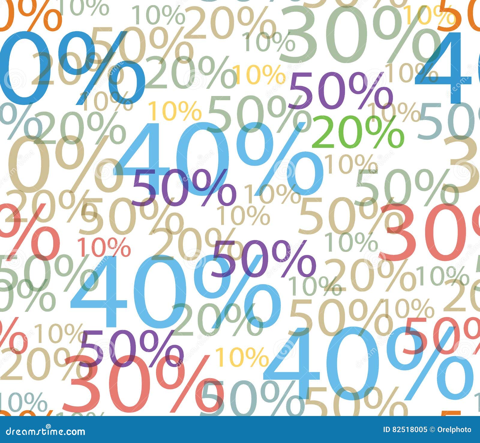 Seamless Background of Discounts Stock Vector - Illustration of texture ...