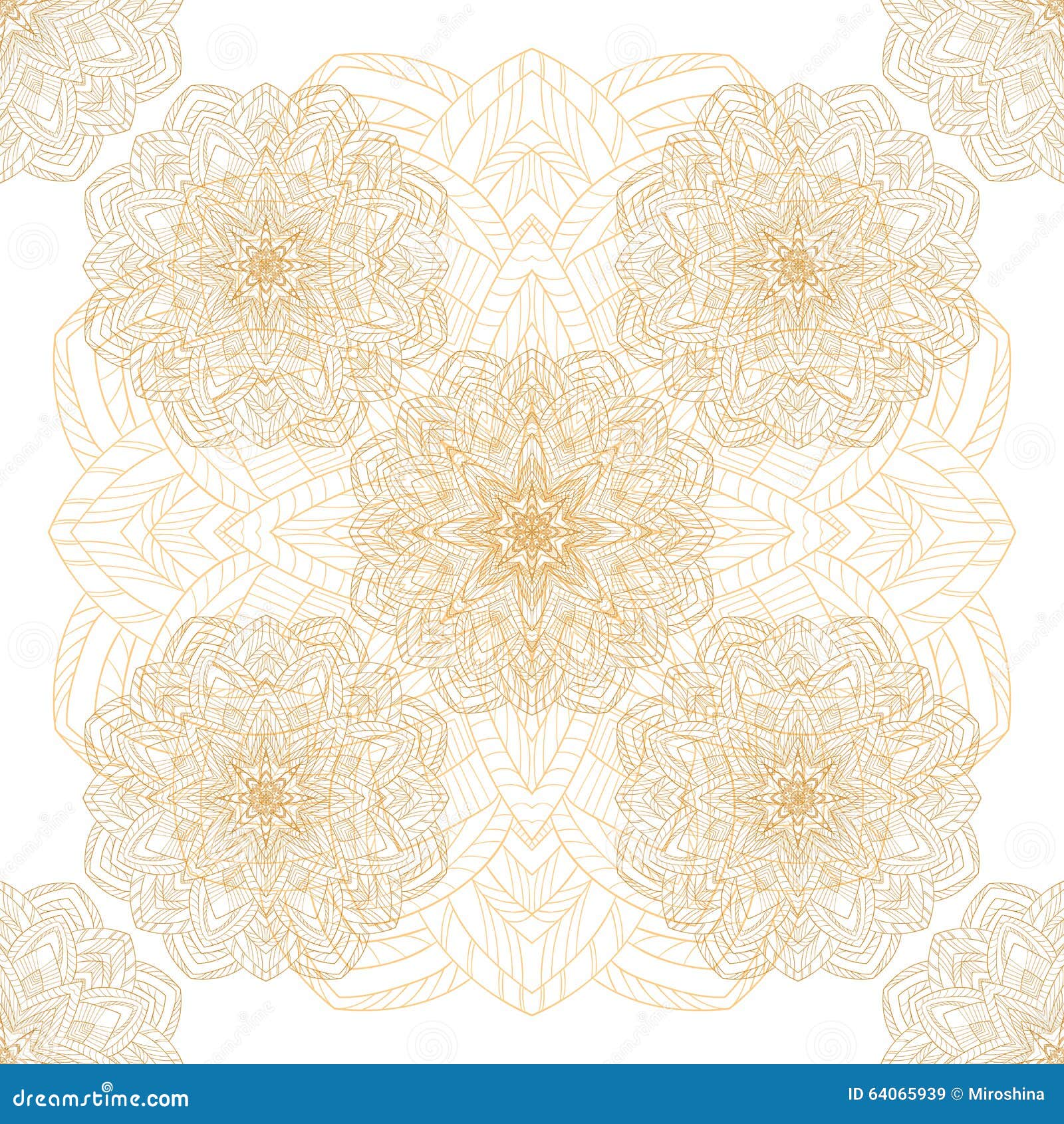 Seamless Background with Doodle Lace. Stock Vector - Illustration of ...