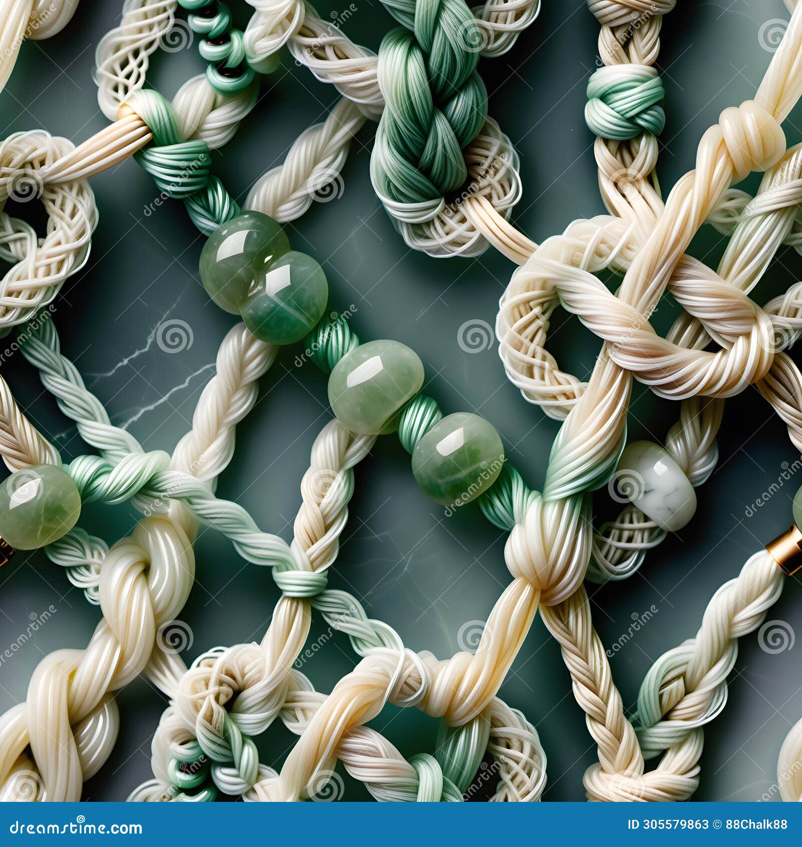 Seamless Background Macrame, Ropes, Knots. Seamless Pattern Connecting ...