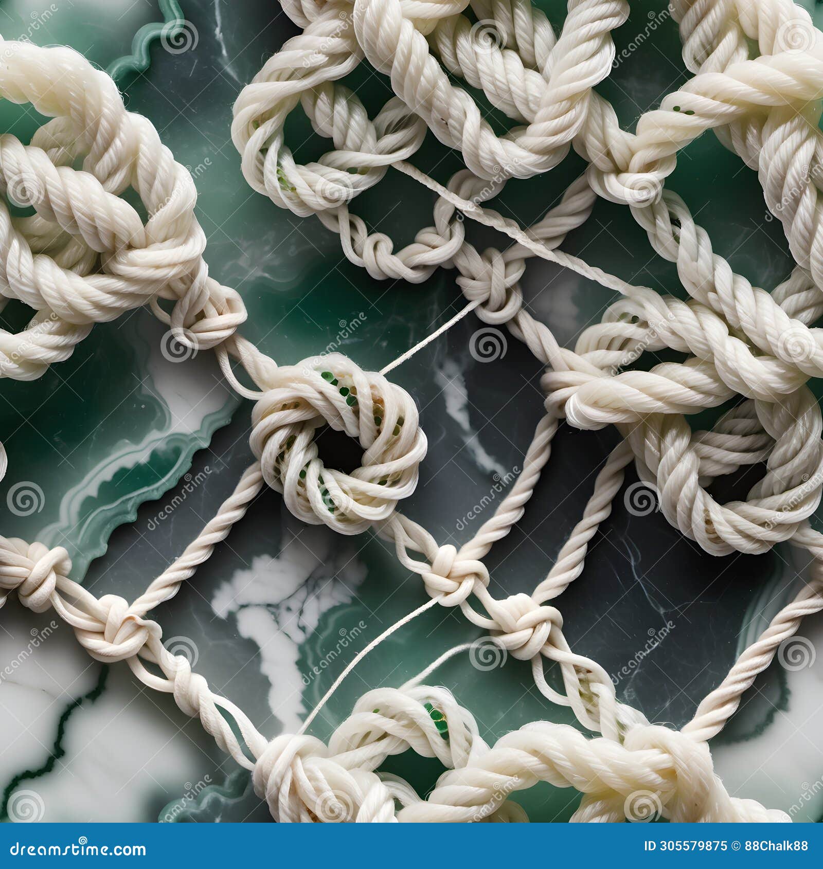 Seamless Background Macrame, Ropes, Knots. Seamless Pattern Connecting ...