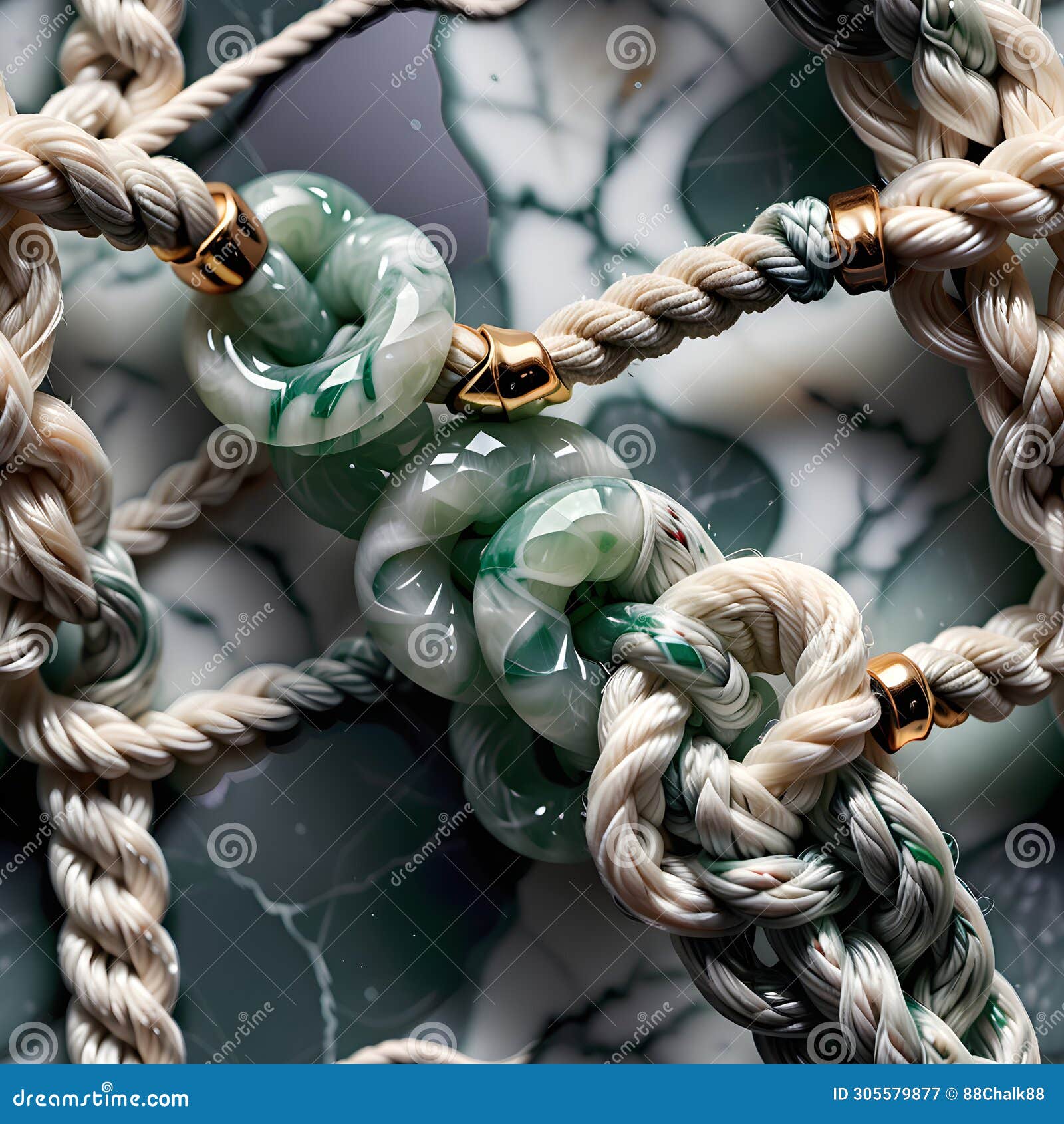 Seamless Background Macrame, Ropes, Knots. Seamless Pattern Connecting ...