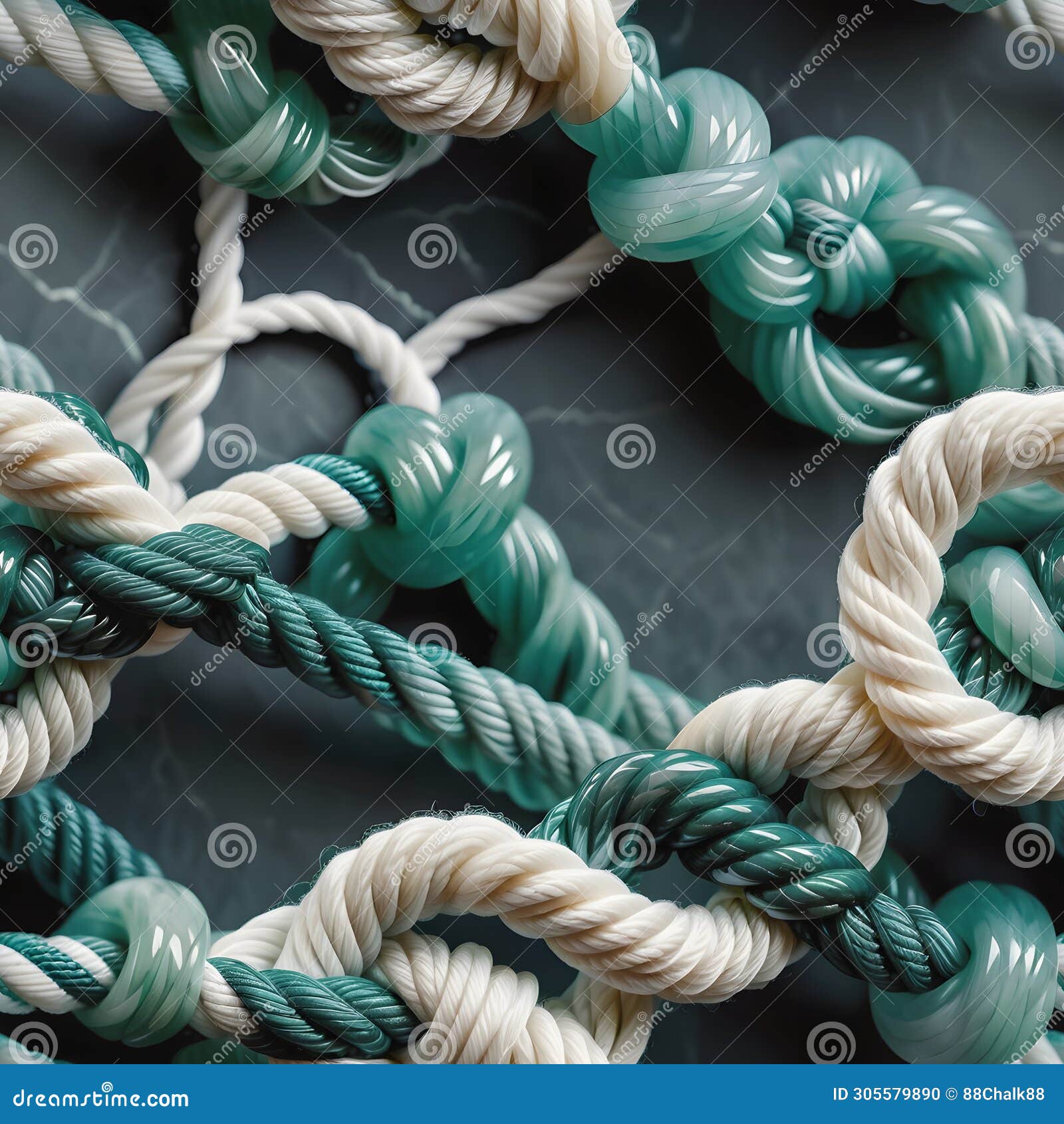 Seamless Background Macrame, Ropes, Knots. Seamless Pattern Connecting ...