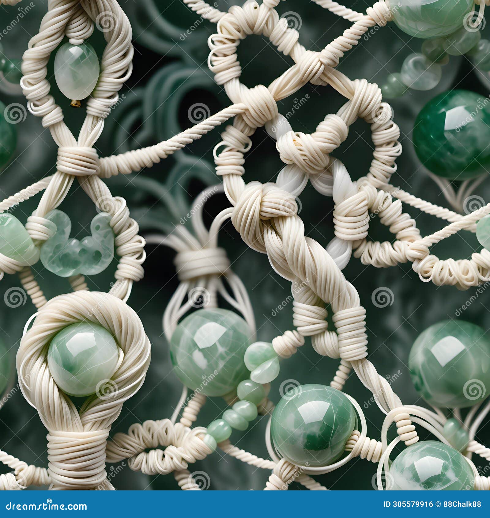 Seamless Background Macrame, Ropes, Knots. Seamless Pattern Connecting ...