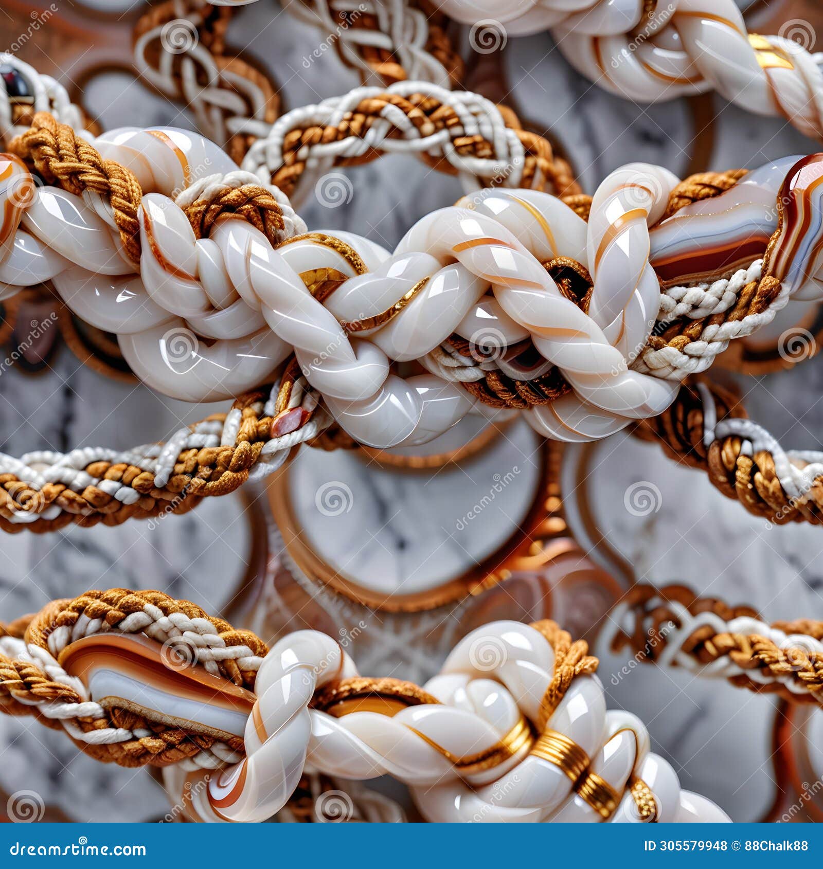 Seamless Background Macrame, Ropes, Knots. Seamless Pattern Connecting ...