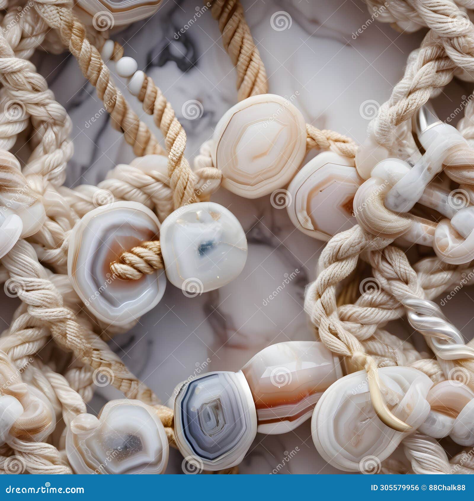 Seamless Background Macrame, Ropes, Knots. Seamless Pattern Connecting ...