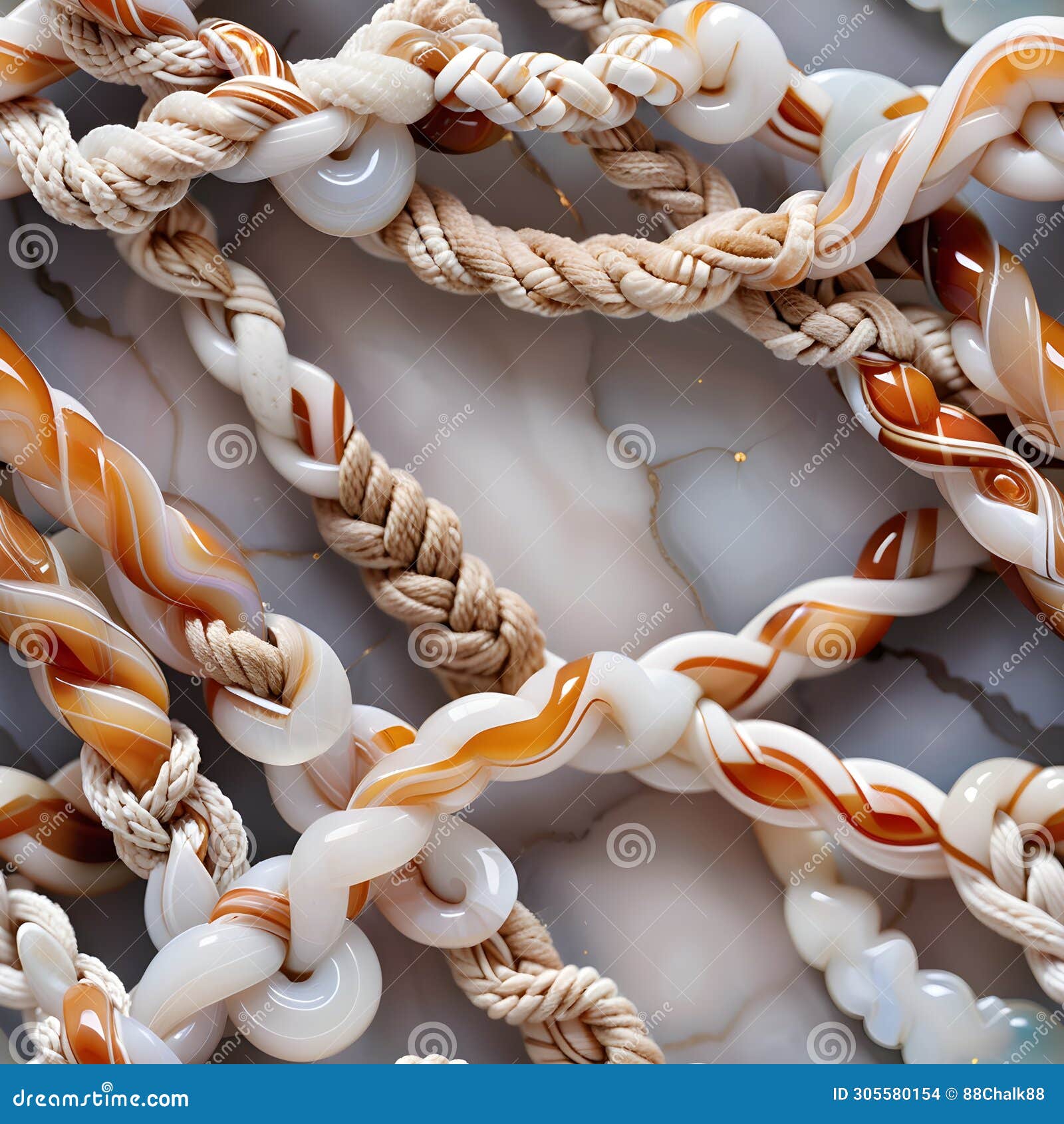 Seamless Background Macrame, Ropes, Knots. Seamless Pattern Connecting ...