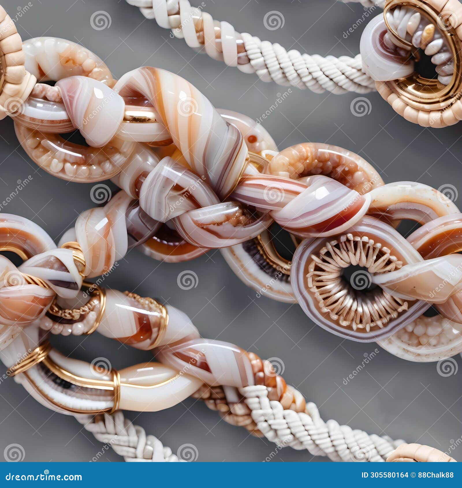 Seamless Background Macrame, Ropes, Knots. Seamless Pattern Connecting ...