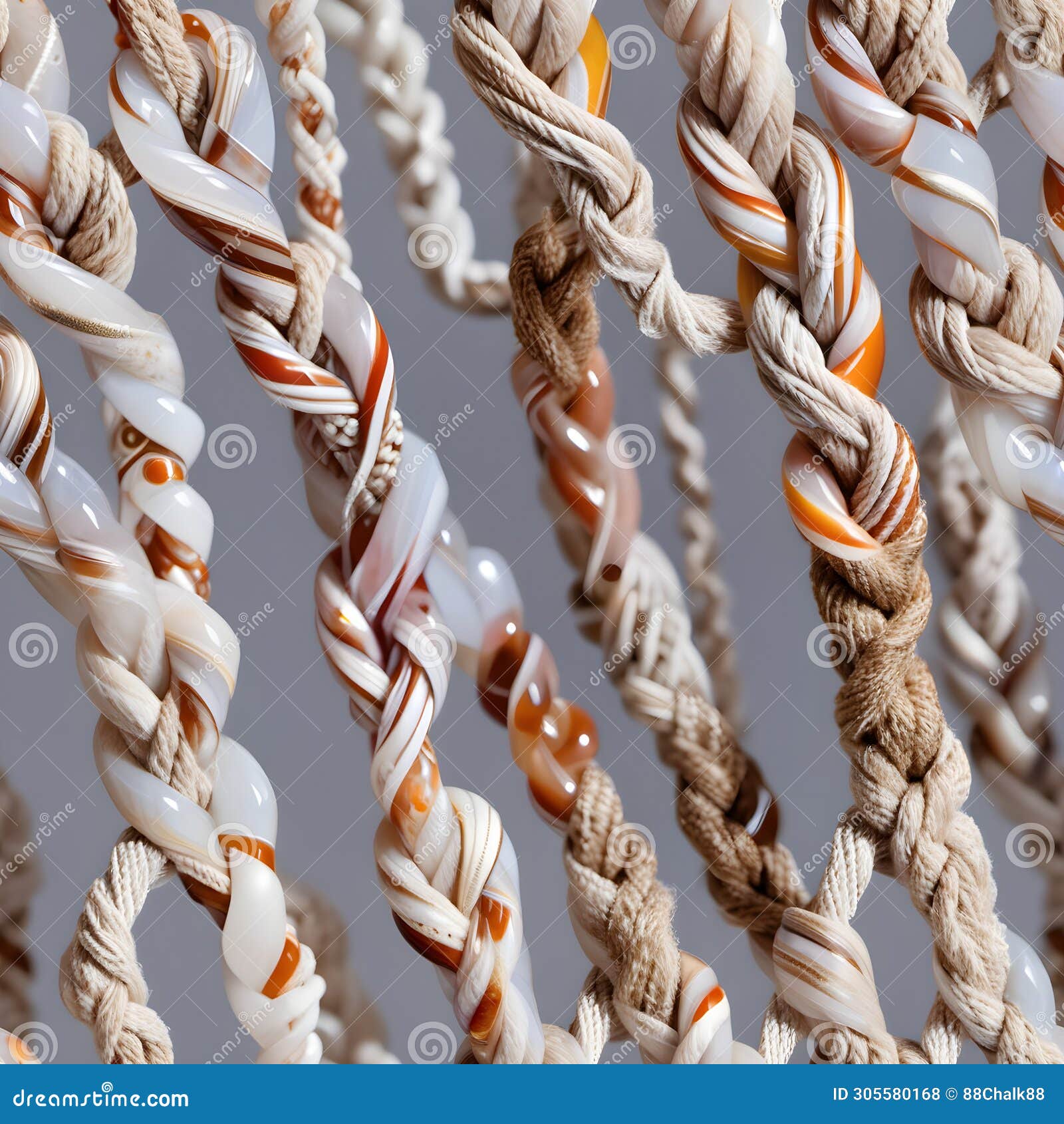 Seamless Background Macrame, Ropes, Knots. Seamless Pattern Connecting ...