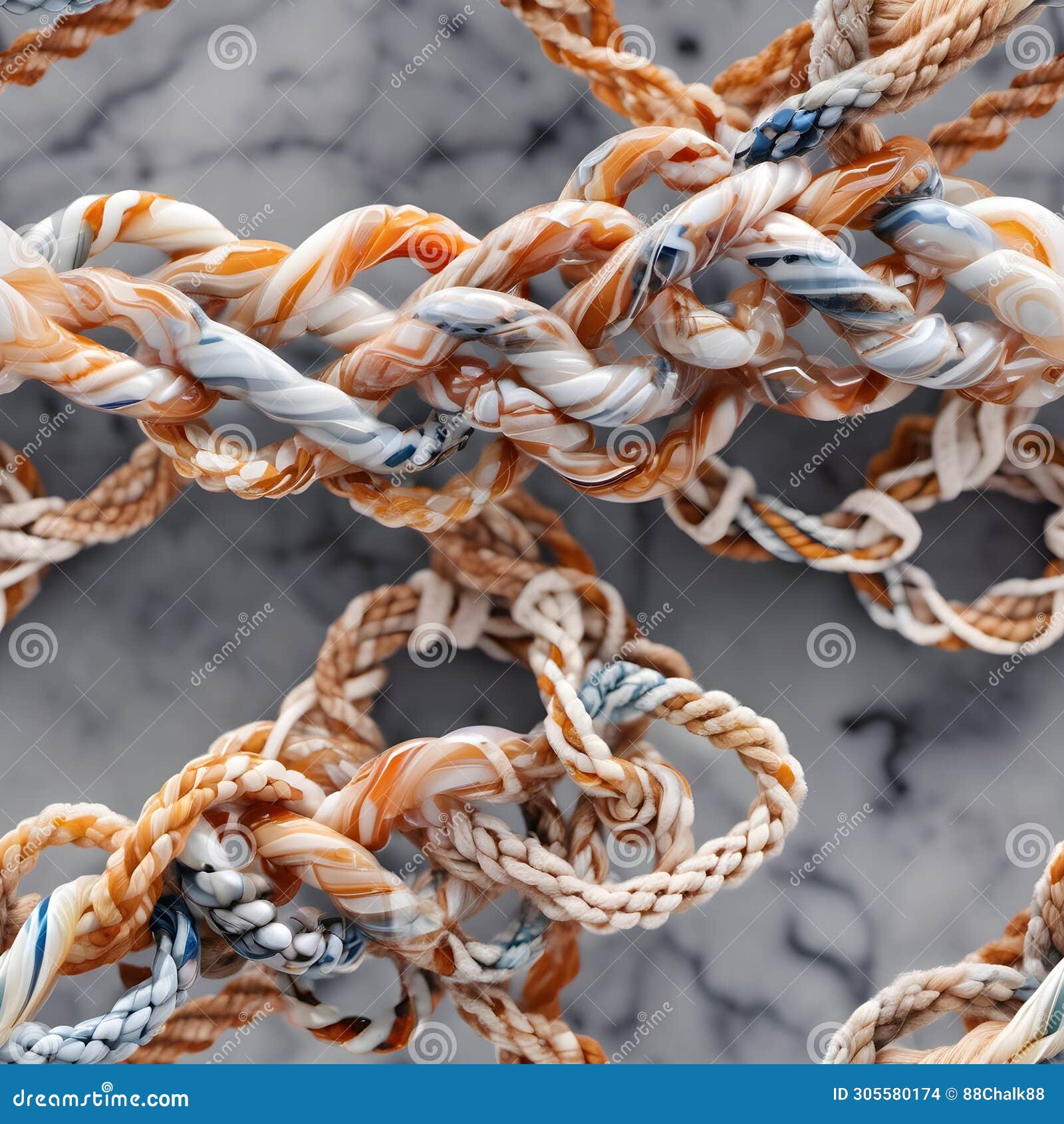Seamless Background Macrame, Ropes, Knots. Seamless Pattern Connecting ...